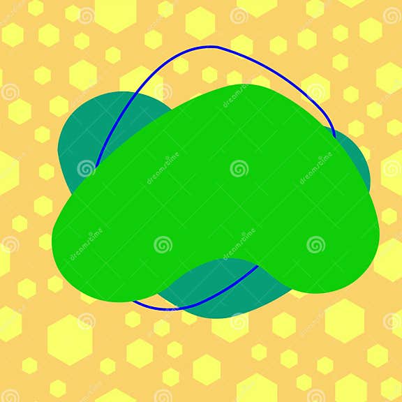 Asymmetrical Unequal Shaped Form Format of Colourful Thing Object ...