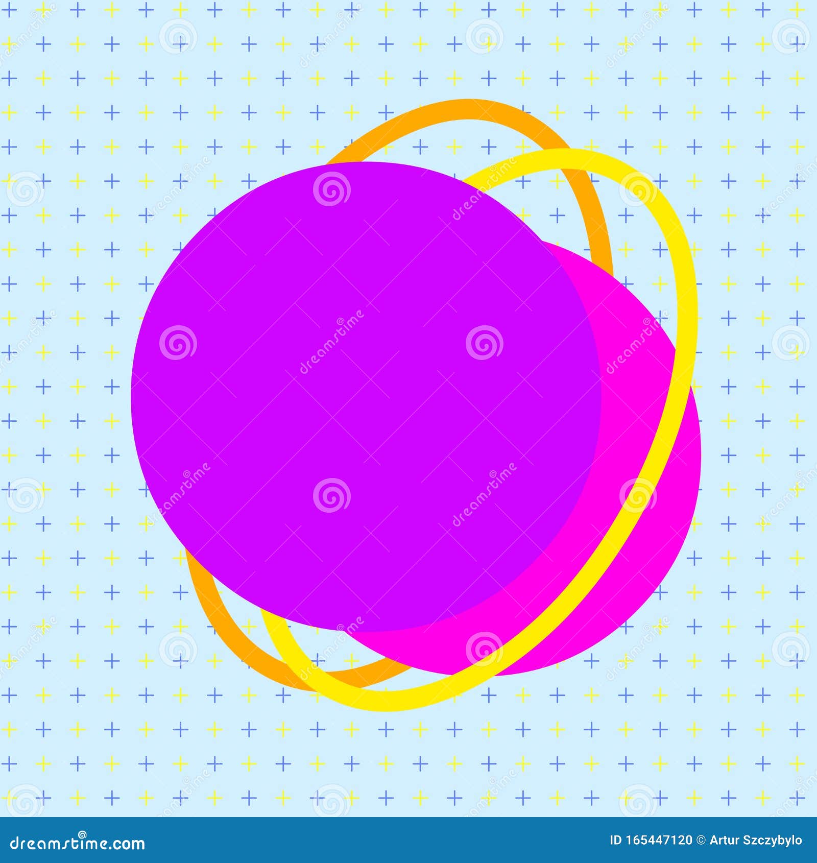 Asymmetrical Unequal Shaped Form Format of Colourful Thing Object ...