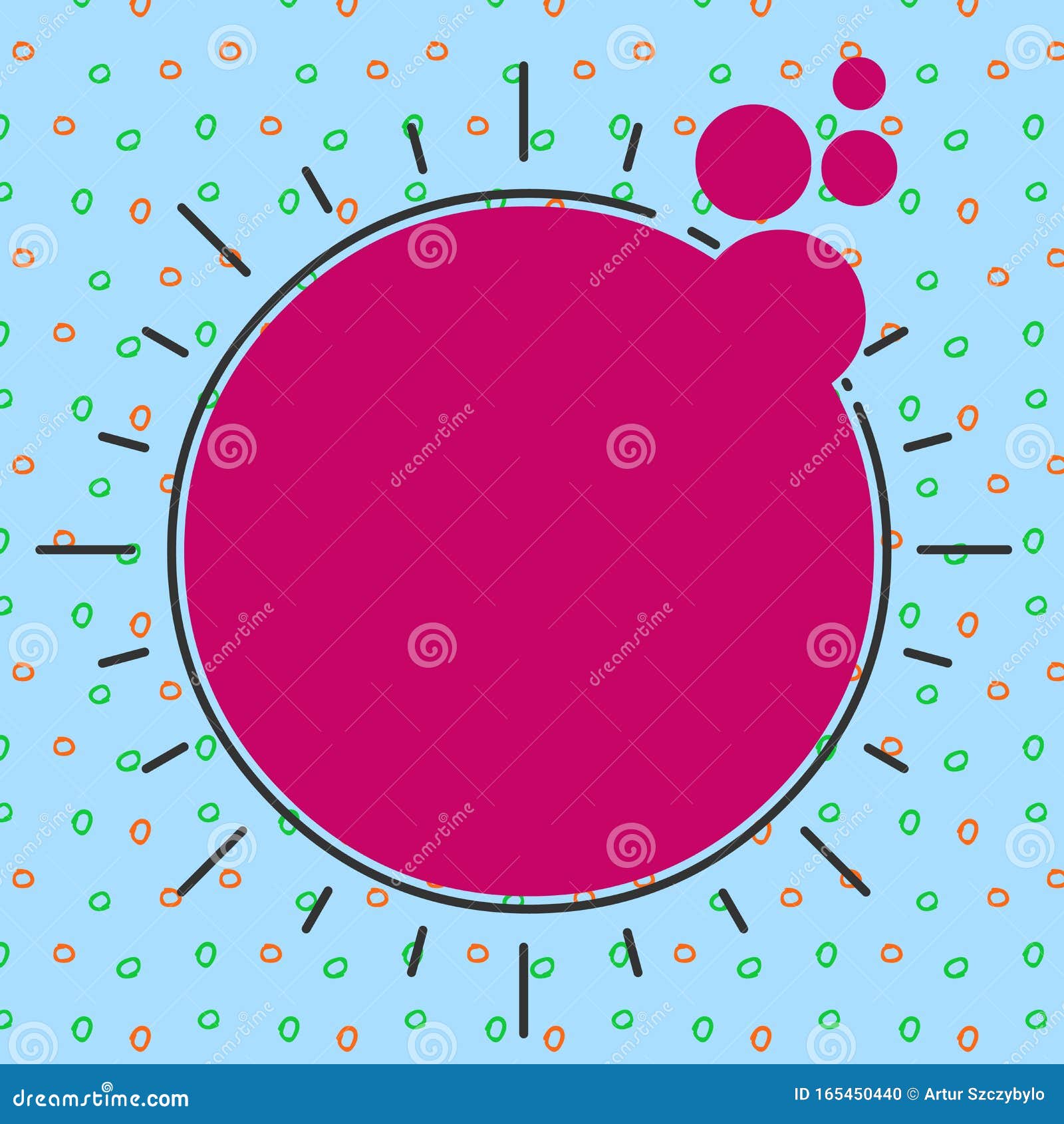 Asymmetrical Unequal Shaped Form Format of Colourful Thing Object ...