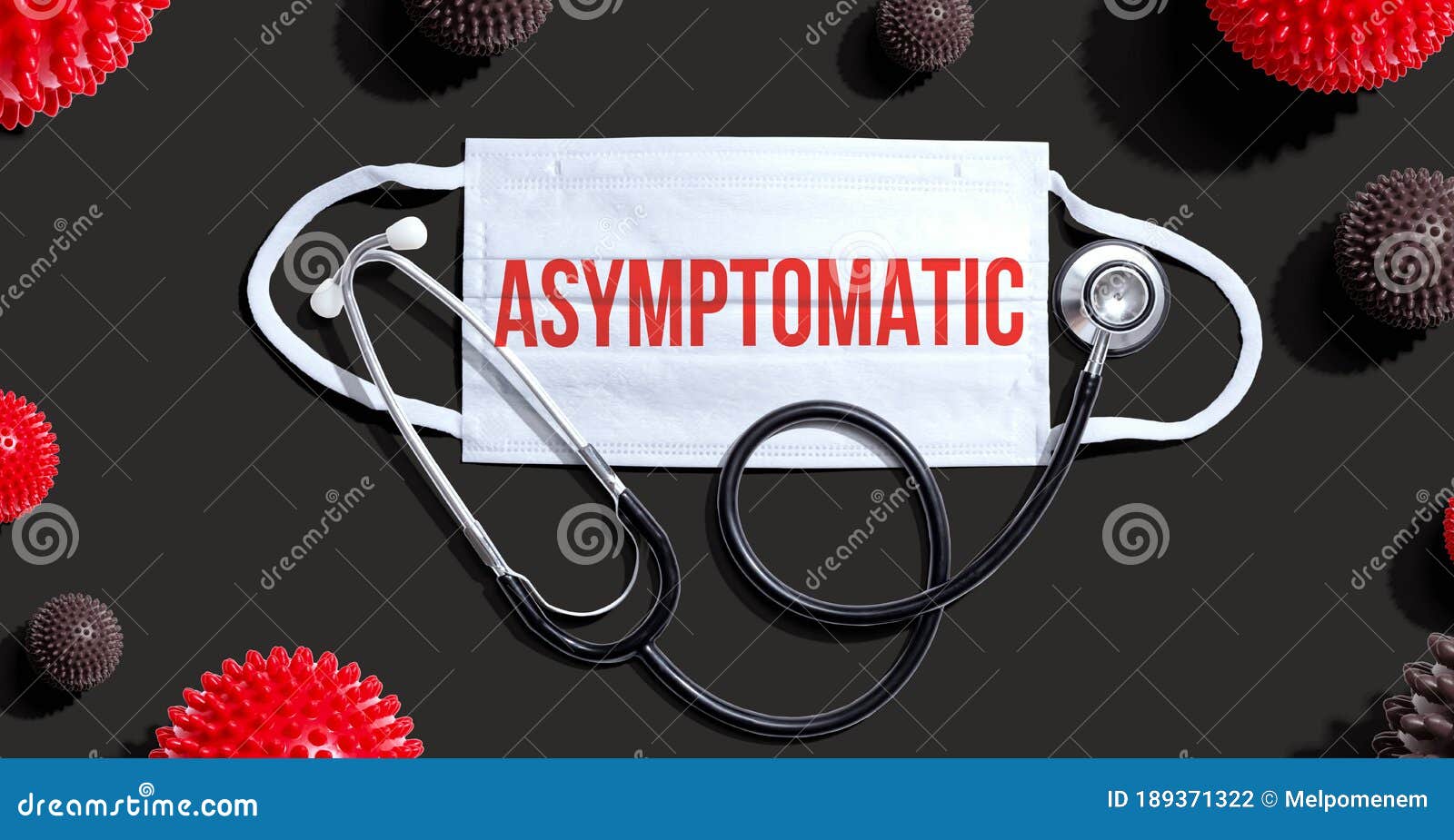 Asymptomatic Theme with Mask and Stethoscope Stock Photo - Image of ...