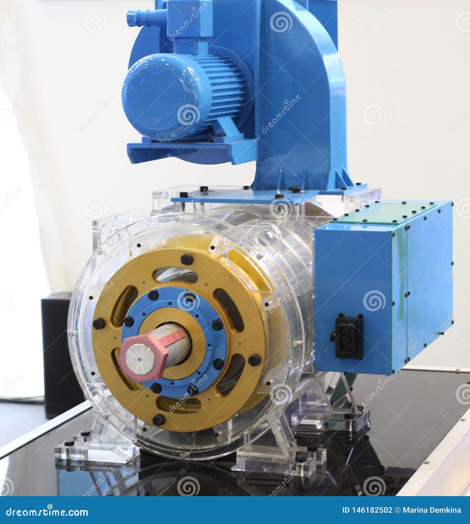 Asynchronous AC Motor with Frequency Control Speed Stock Photo - Image ...