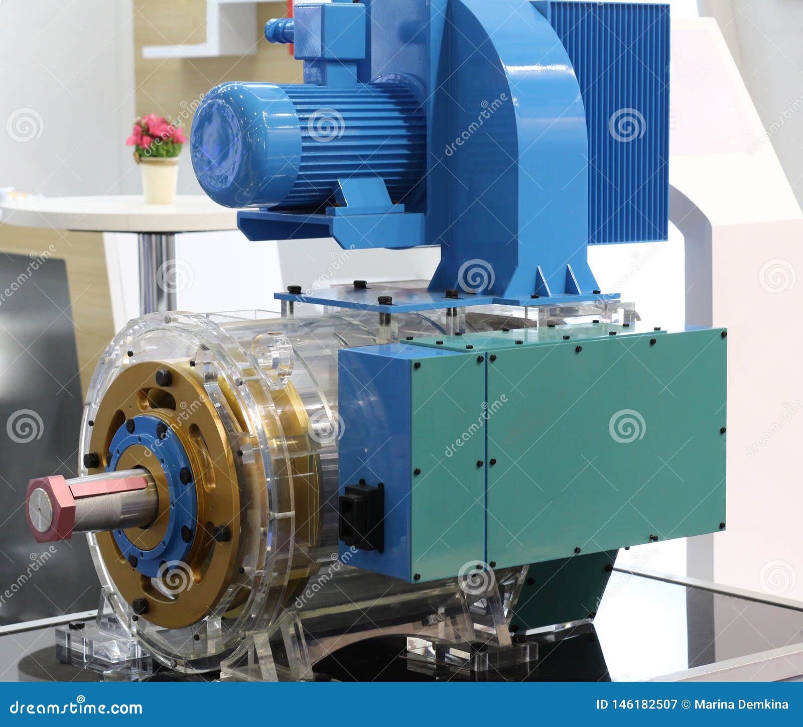 Asynchronous AC Motor with Frequency Control Speed Stock Image - Image ...