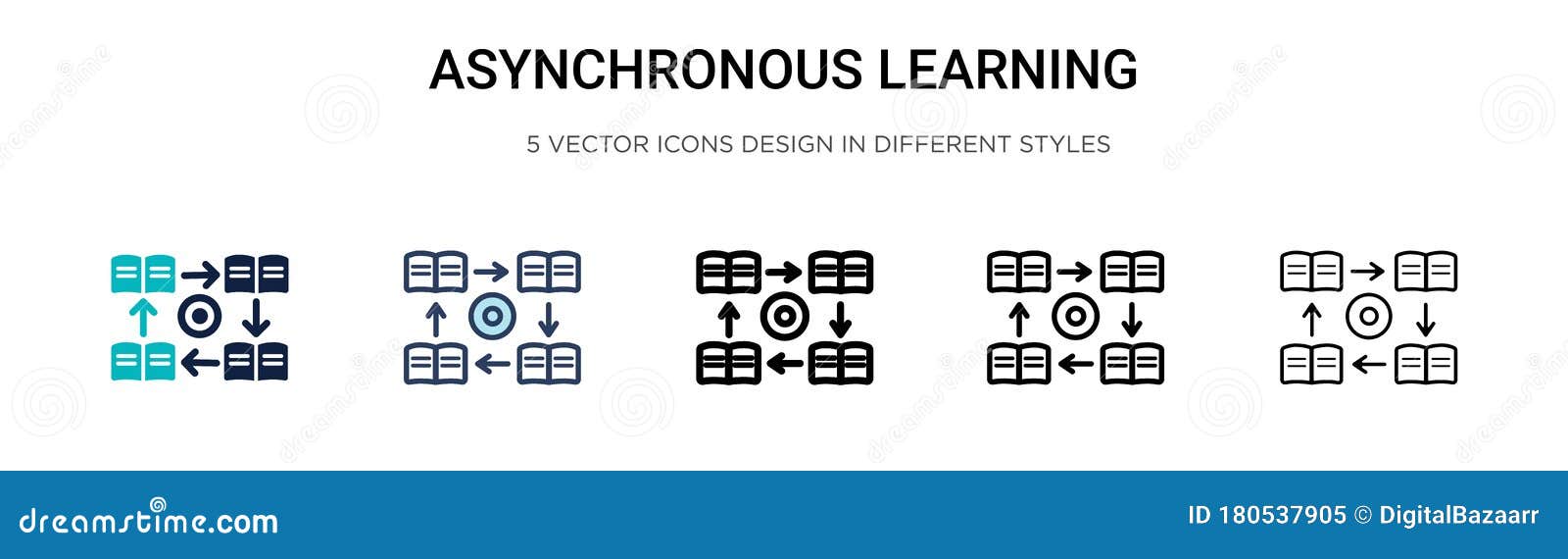 Asynchronous Learning Vector Linear Icon Isolated On Transparent ... Asynchronous Learning Vector Linear Icon Isolated On Transparent ...