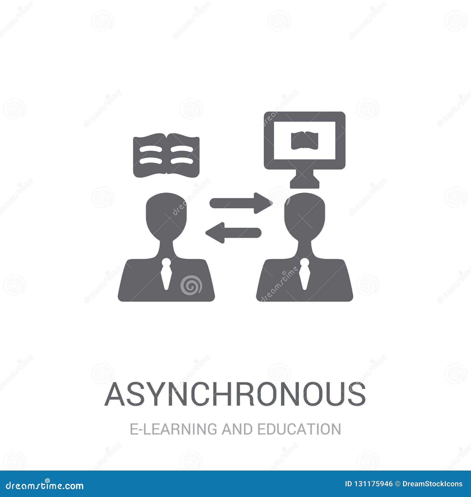 Asynchronous Learning Concept Icon Vector Illustration | CartoonDealer ... Asynchronous Learning Concept Icon Vector Illustration | CartoonDealer ...