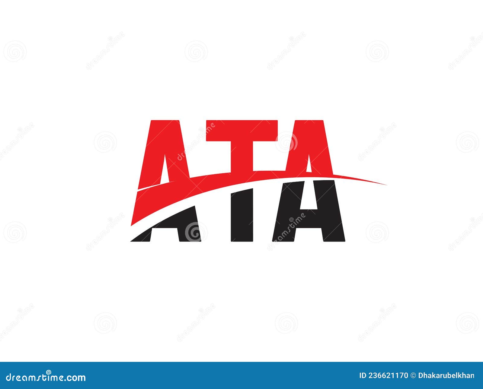 ATA Letter Initial Logo Design Vector Illustration Stock Vector ...