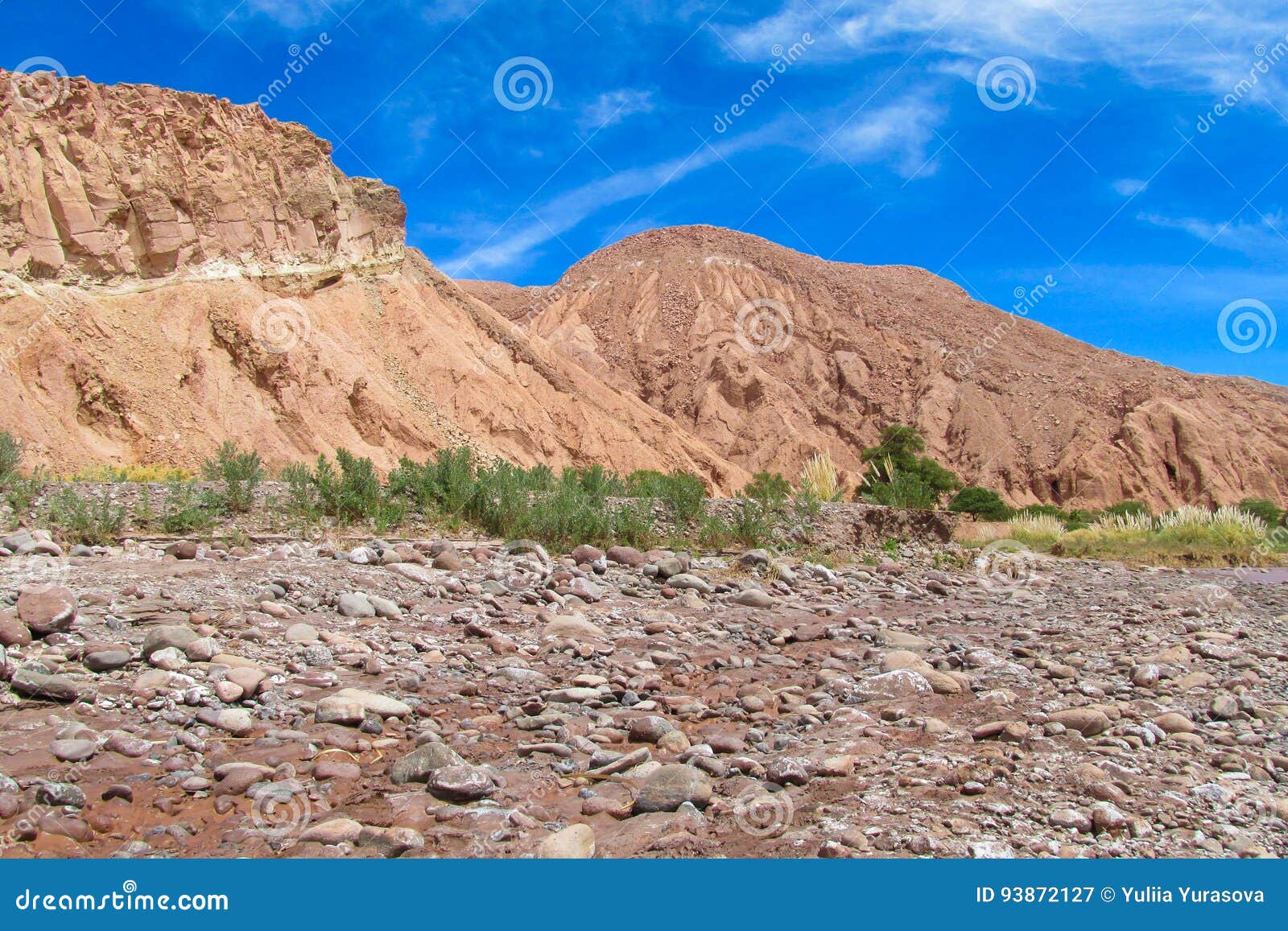 Atacama Desert Arid Mountain Landscape Stock Image - Image of high ...