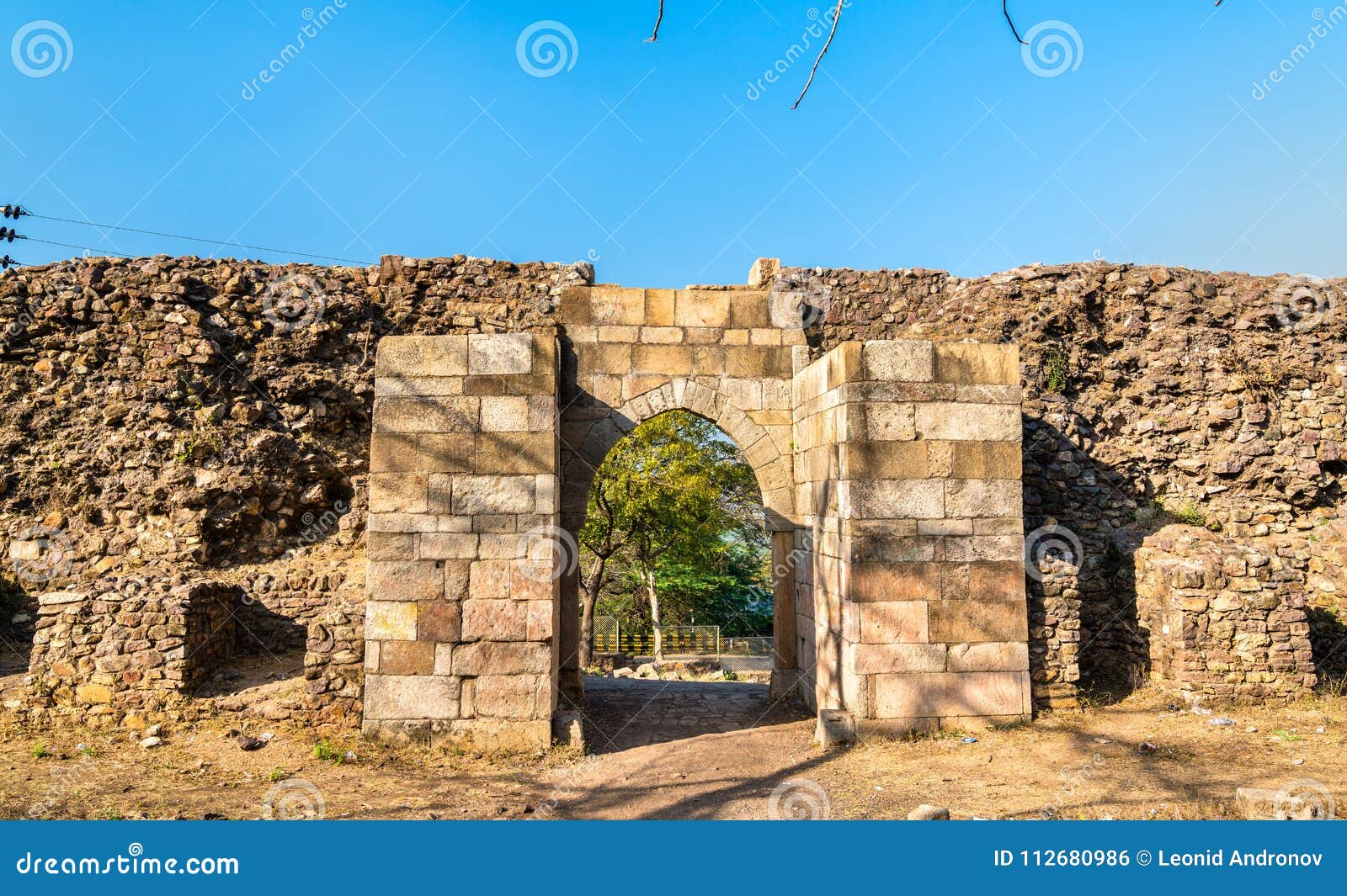 Atak Gate of Pavagadh Fort - Gujarat State in India Stock Photo - Image ...