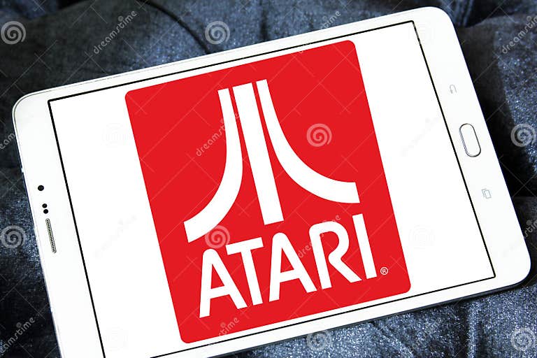 Atari logo editorial stock photo. Image of games, software - 97061623