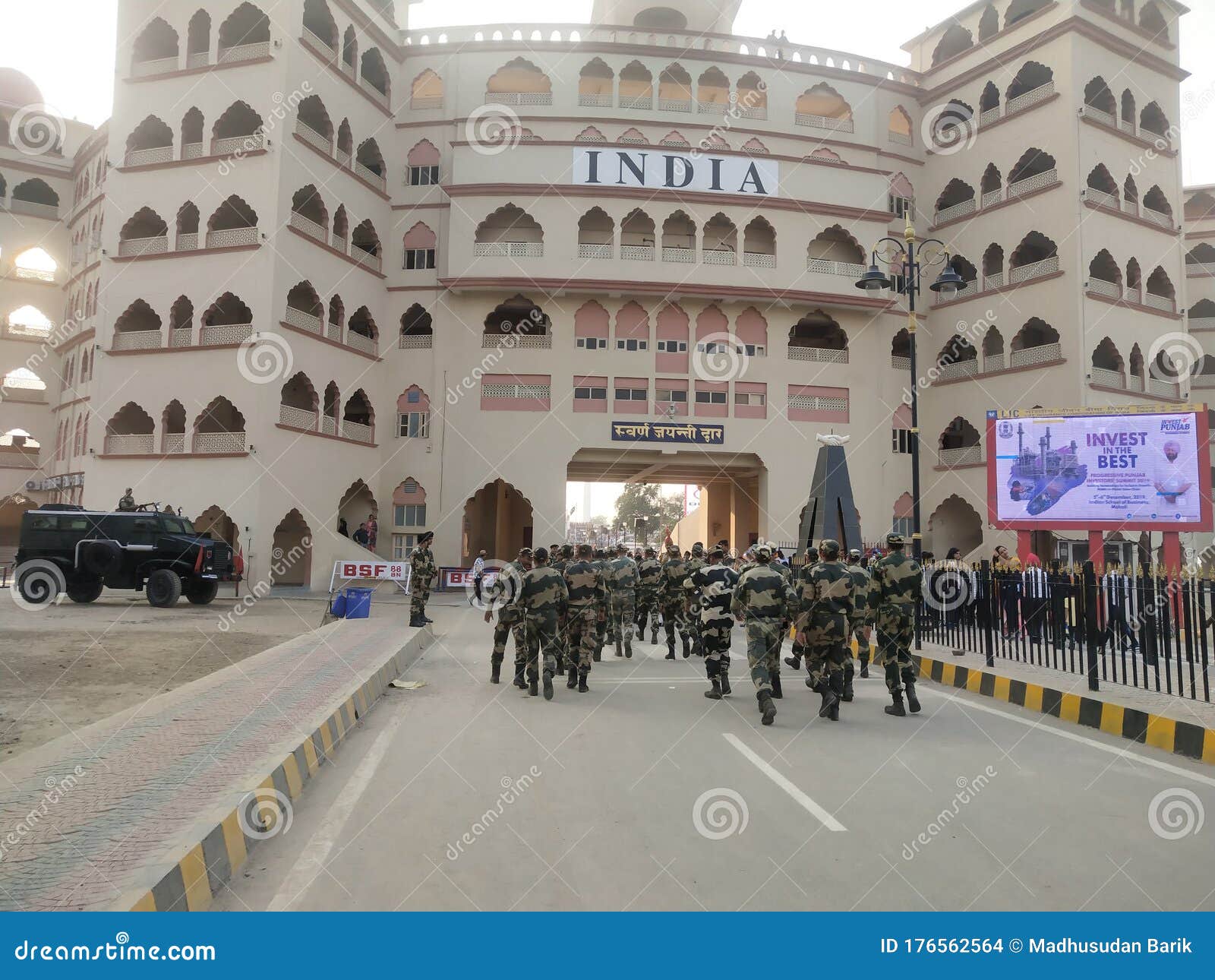 Atari Wagha Border in India Editorial Stock Image - Image of border ...