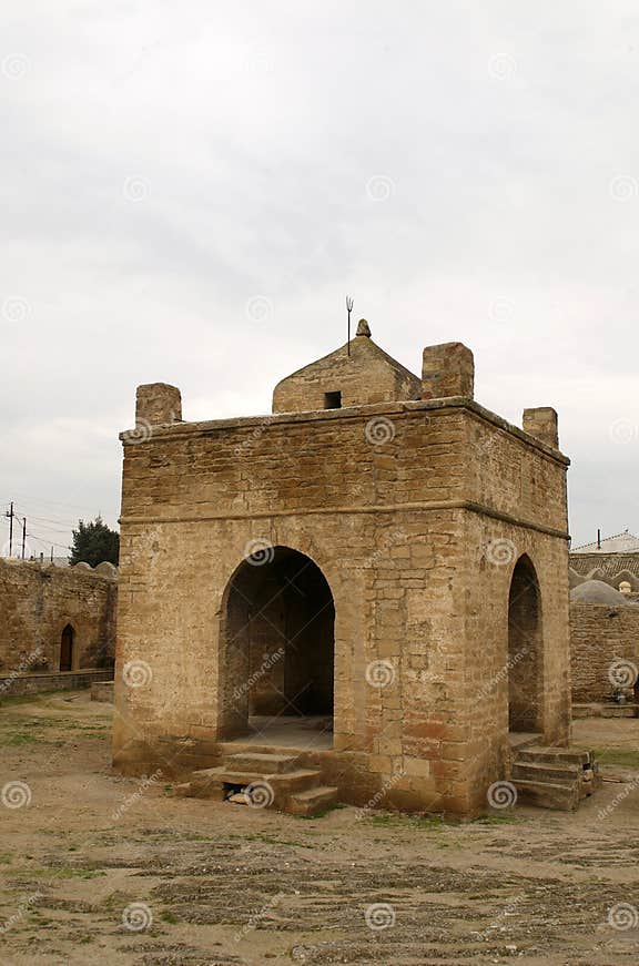 The Atashgah museum, stock image. Image of surakhany, wall - 7188765