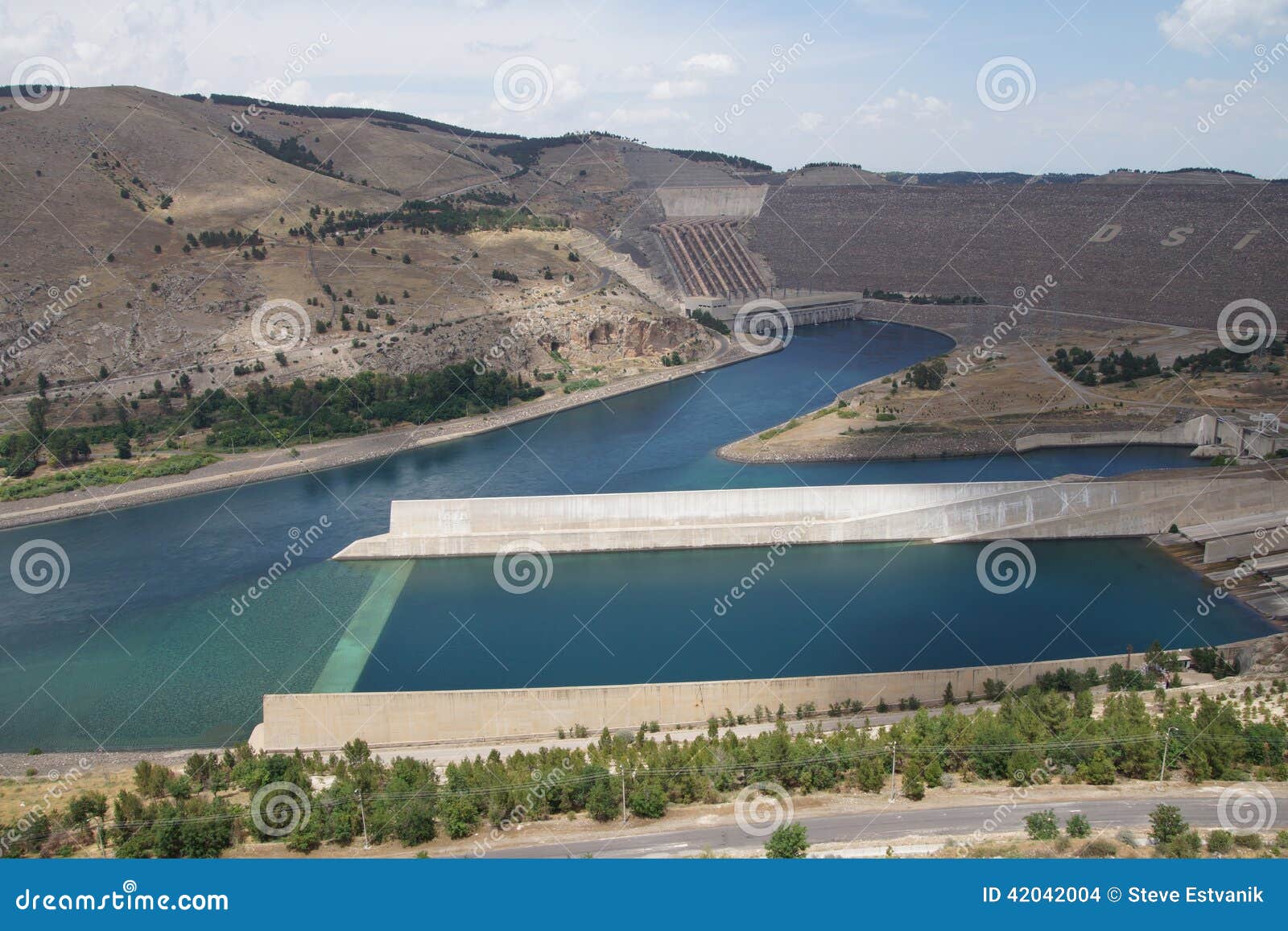 Ataturk Dam On Euphrates River Stock Photography | CartoonDealer.com ...