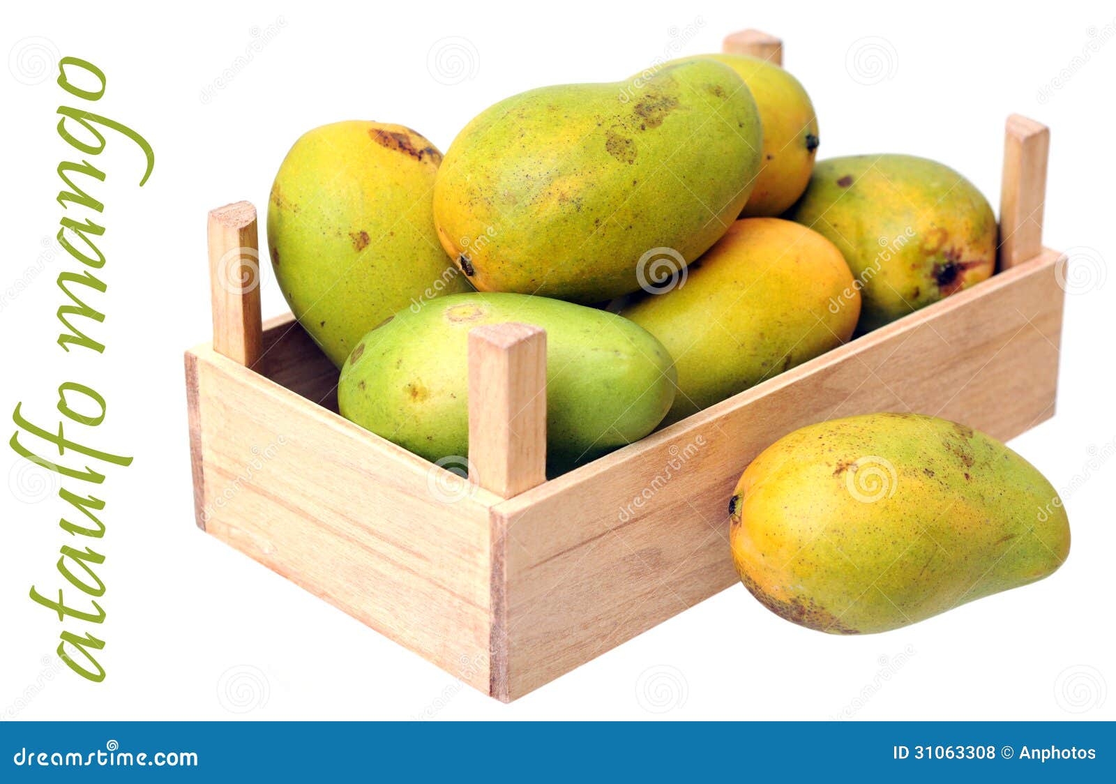 Ataulfo mango stock photo. Image of white, isolate, green - 31063308