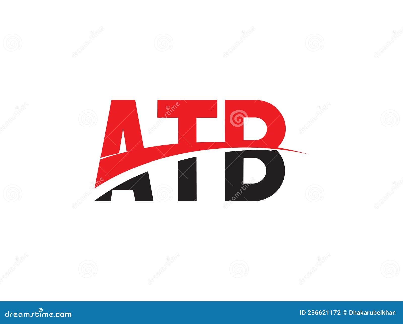 ATB Letter Initial Logo Design Vector Illustration Stock Vector ...