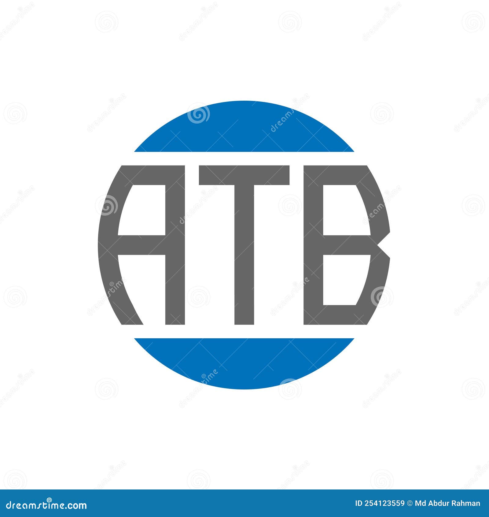 ATB Letter Logo Design on White Background. ATB Creative Initials ...