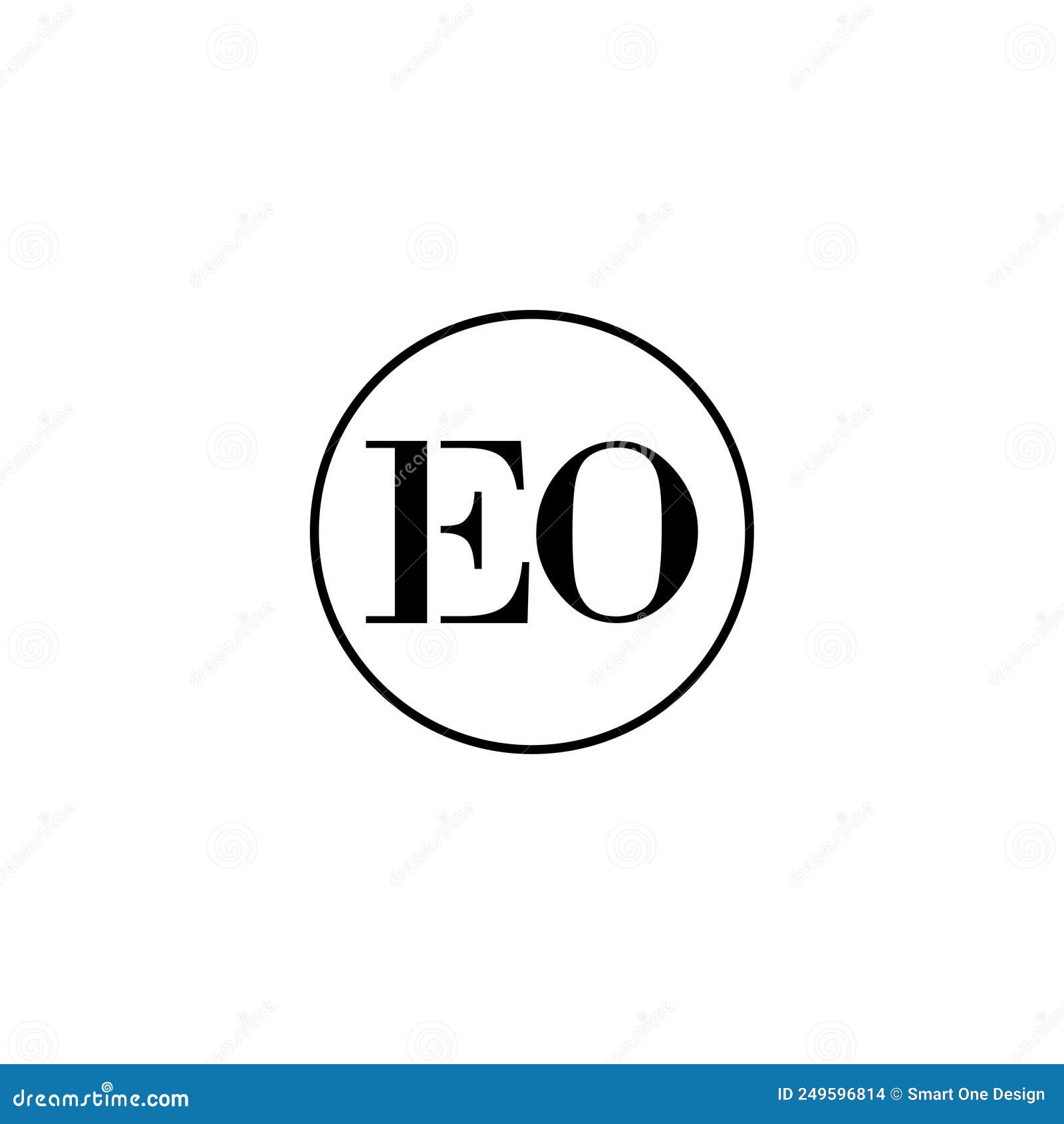 Initial Letter EO Monogram Logo Design Stock Vector - Illustration of ...