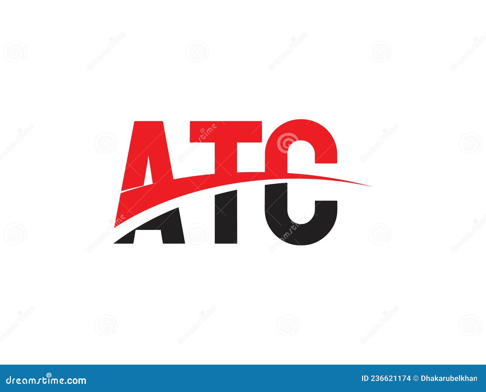ATC Letter Initial Logo Design Vector Illustration Stock Vector ...