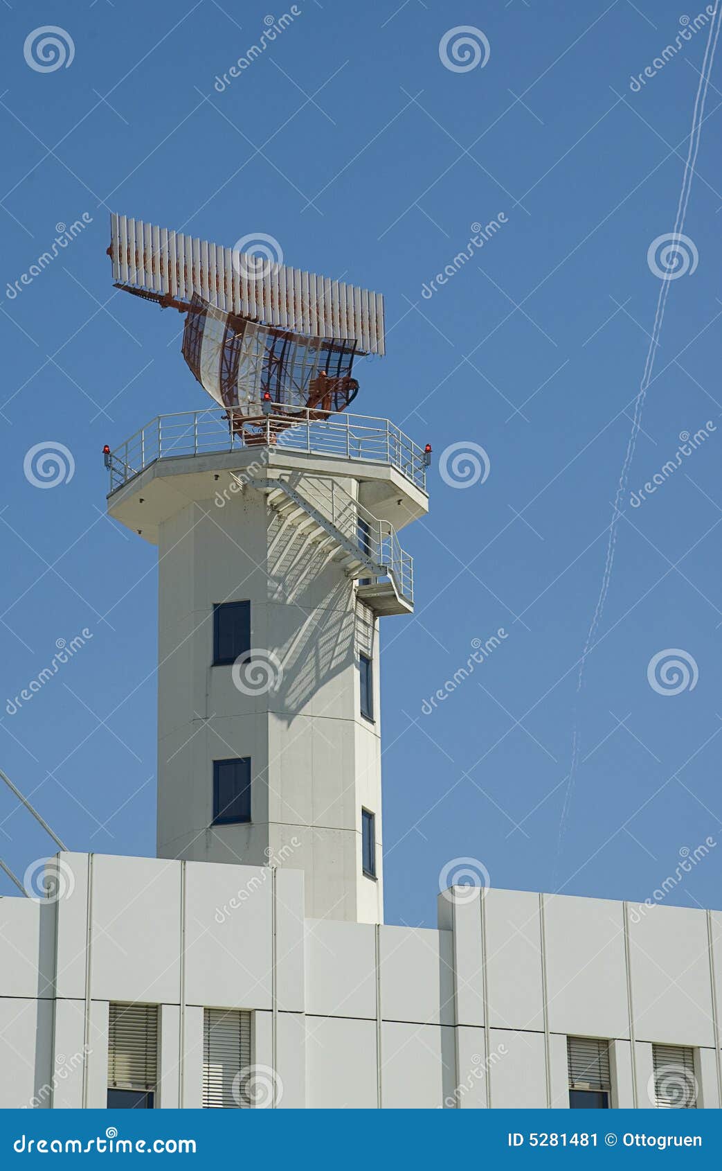 Atc radar stock image. Image of building, station, airport - 5281481