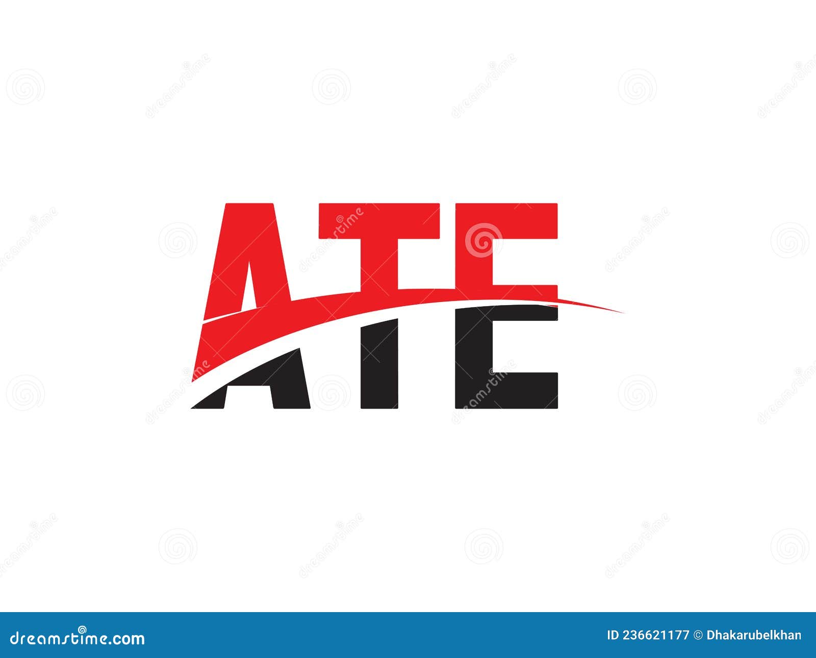ATE Letter Initial Logo Design Vector Illustration Stock Vector ...