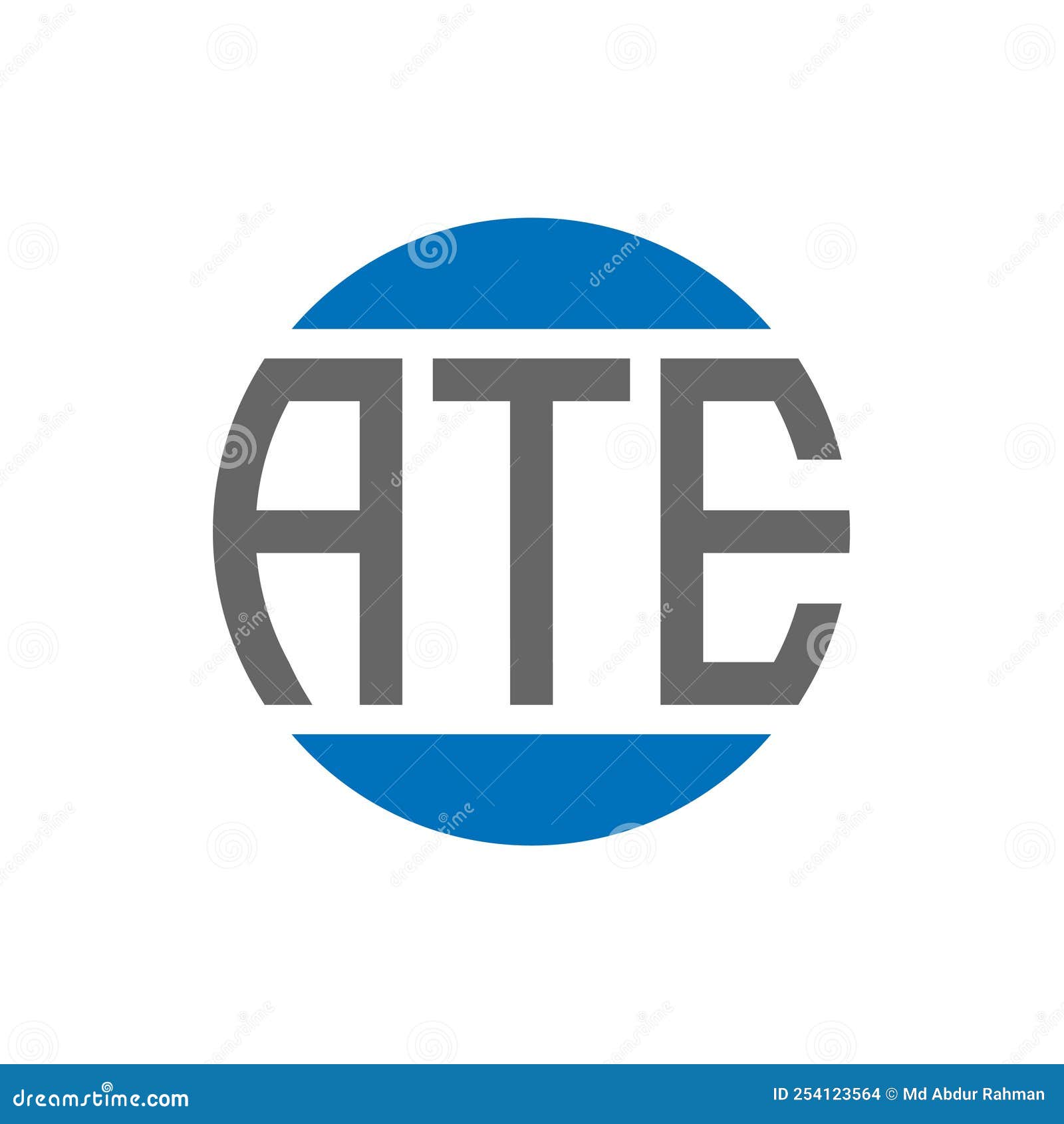 ATE Letter Logo Design on White Background. ATE Creative Initials ...