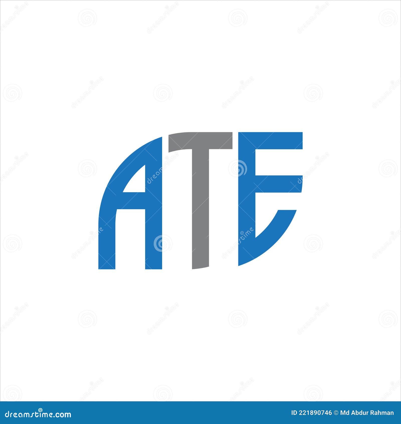 ATE Letter Logo Design on White Background.ATE Creative Initials Letter ...