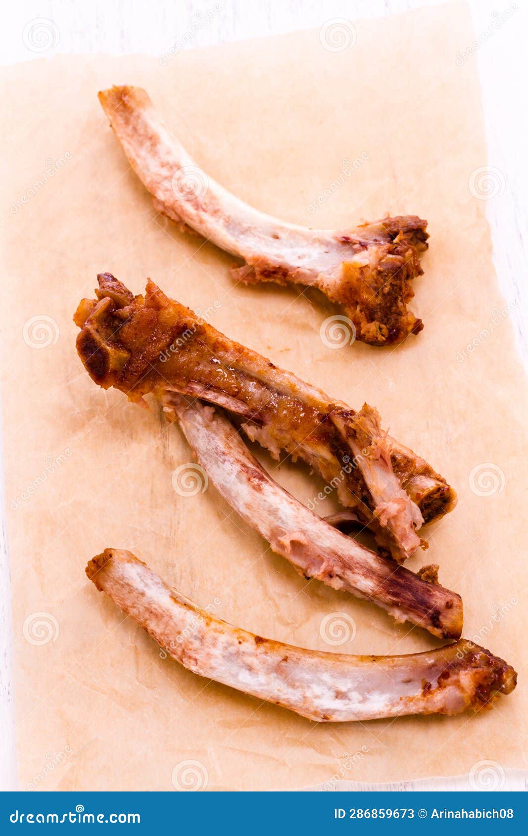 Ate the ribs stock image. Image of dinner, barbecue - 286859673