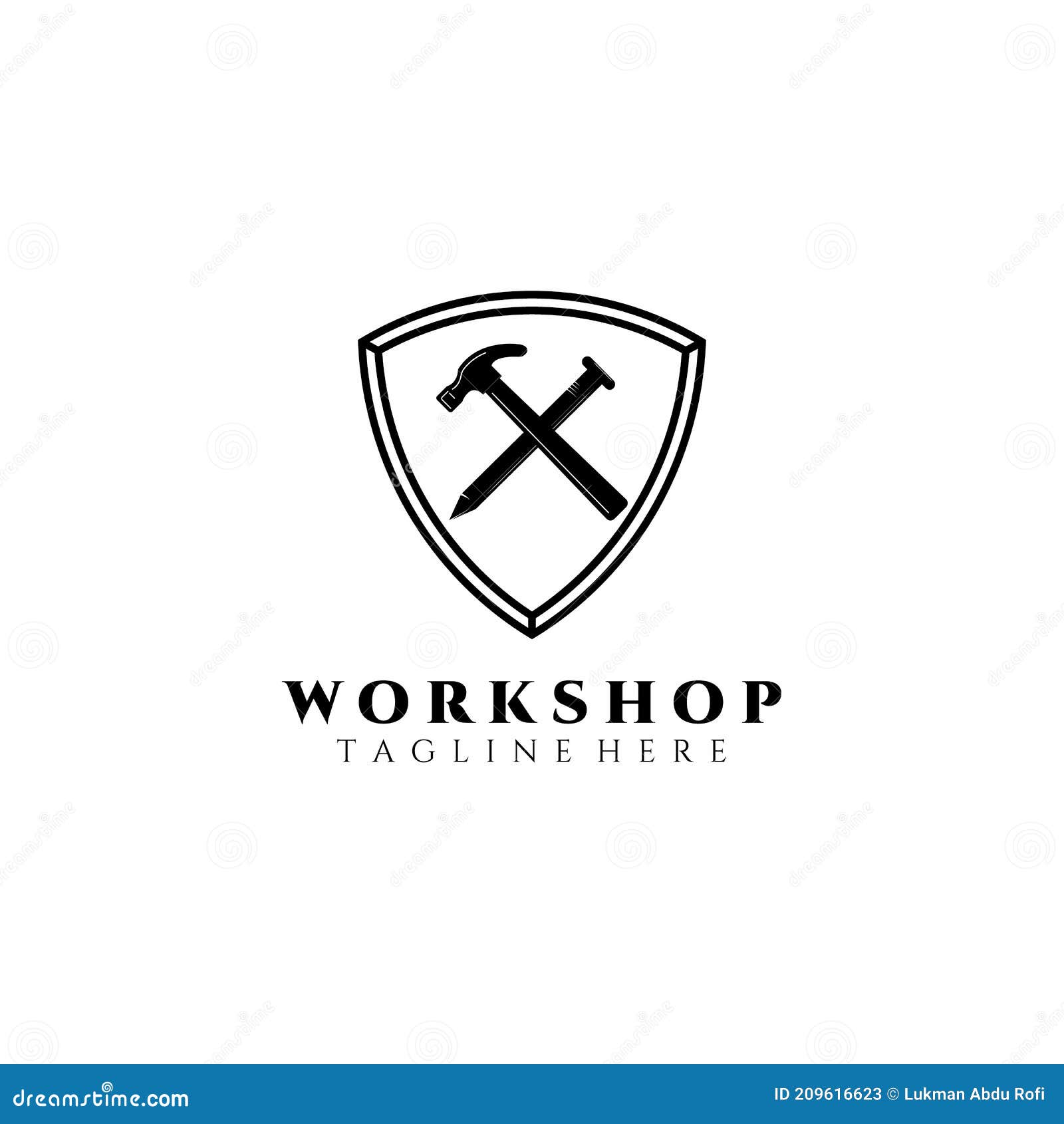 Atelier Logo Vectoriel Illustration Illustration de Vecteur ...