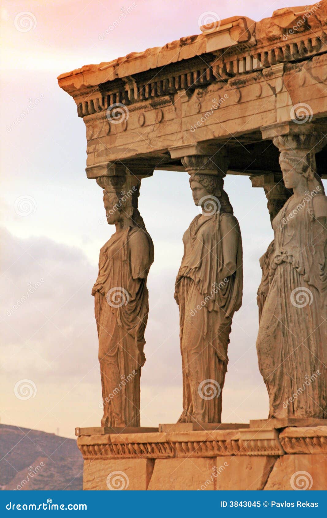Atenas, Grecia - Cariátides Del Erechteum Imagen de archivo - Imagen de ...