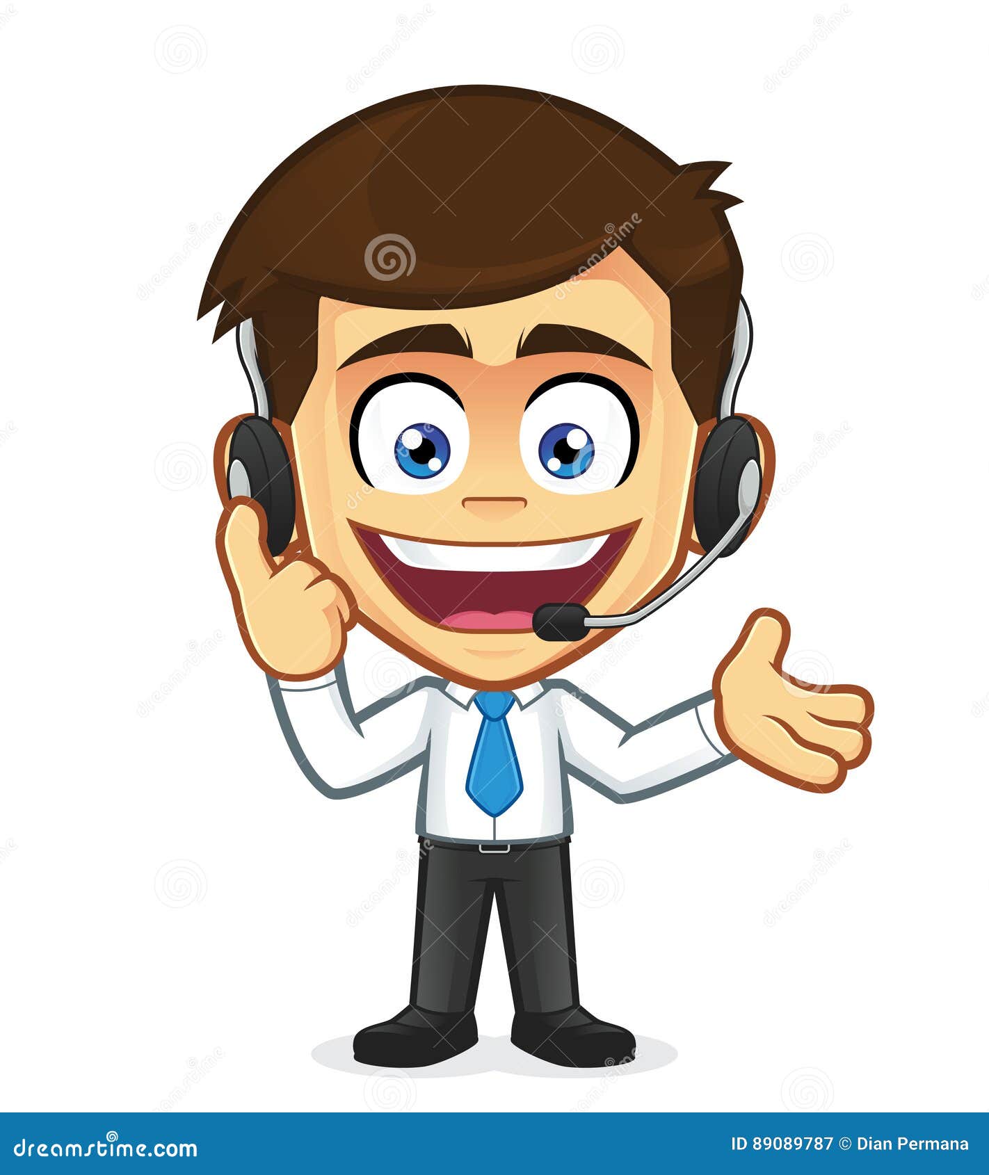 Atención Al Cliente De La Sonrisa Ilustración del Vector - Ilustración ...