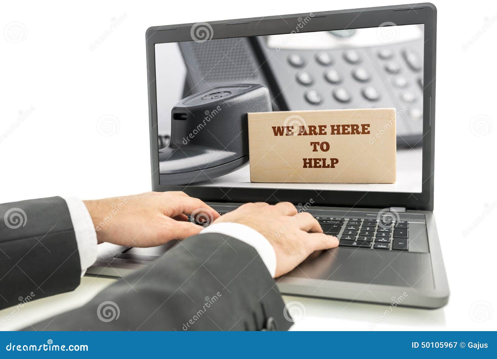 Atención Al Cliente En Línea Imagen de archivo - Imagen de agente ...