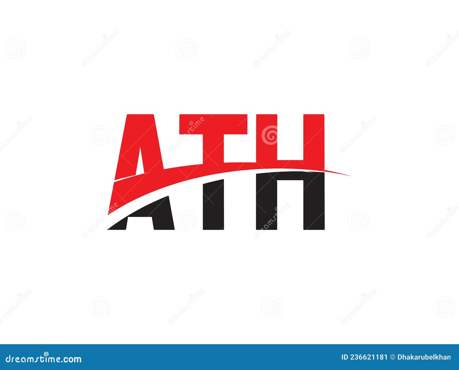 ATH Letter Initial Logo Design Vector Illustration Stock Vector ...