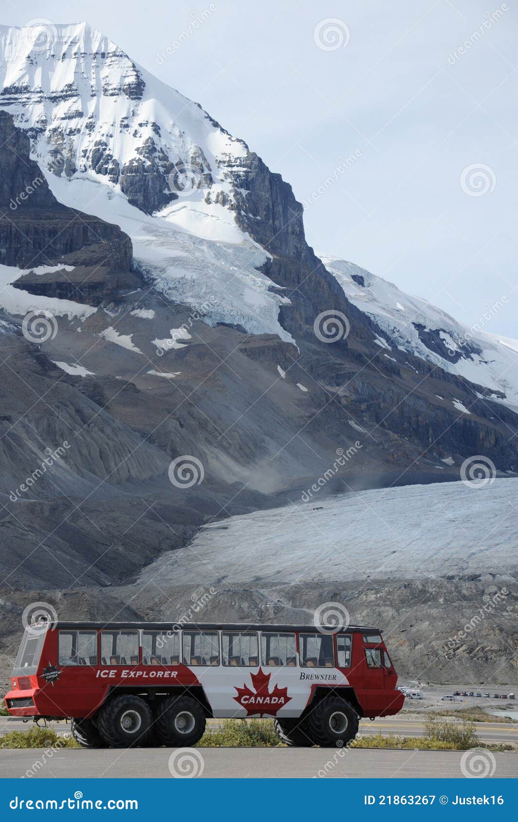 Athabasca Glacier and Ice Explorer Editorial Photography - Image of ...