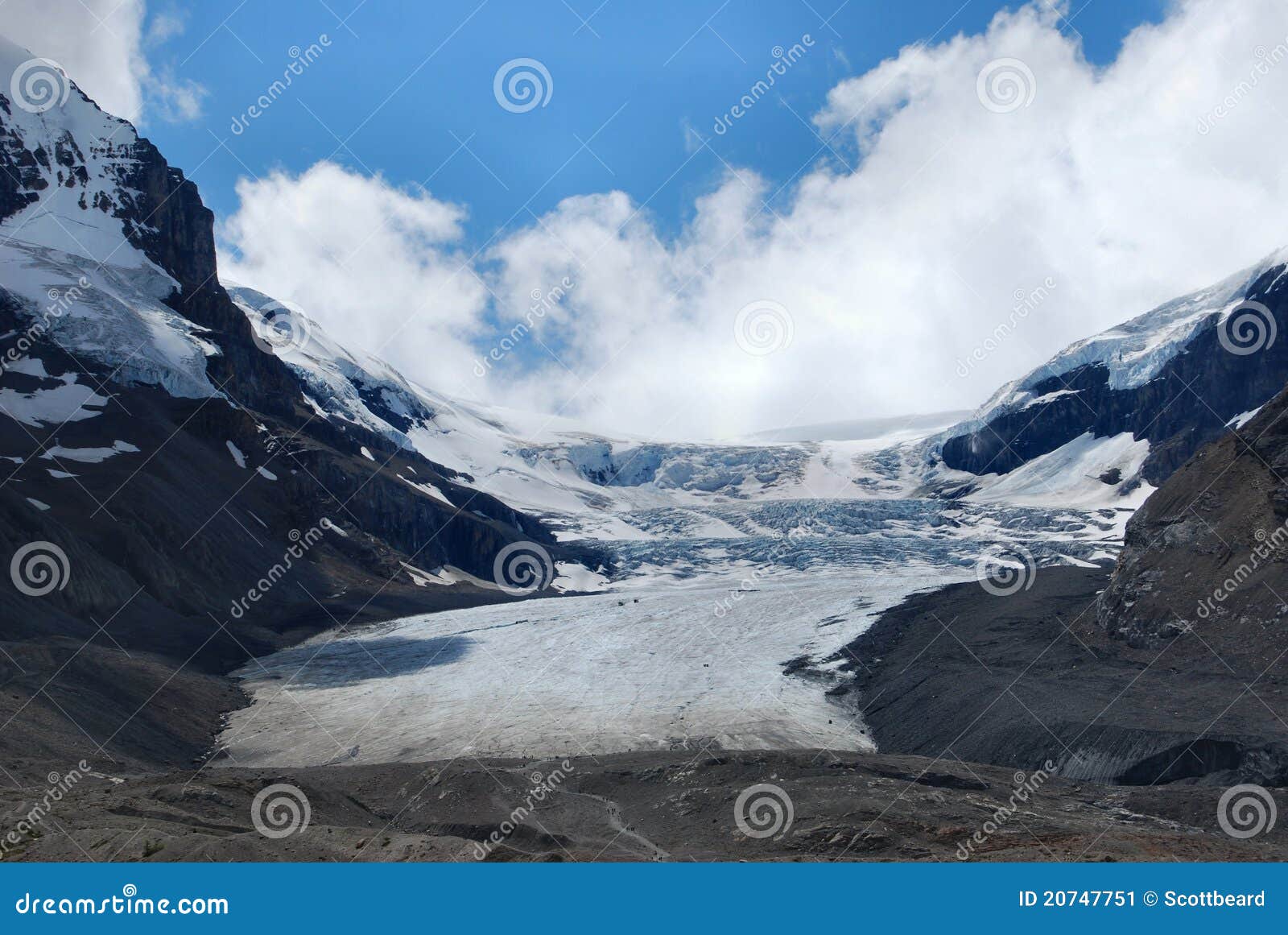 Athabasca Glacier, Jasper National Park Stock Image - Image of glacier ...