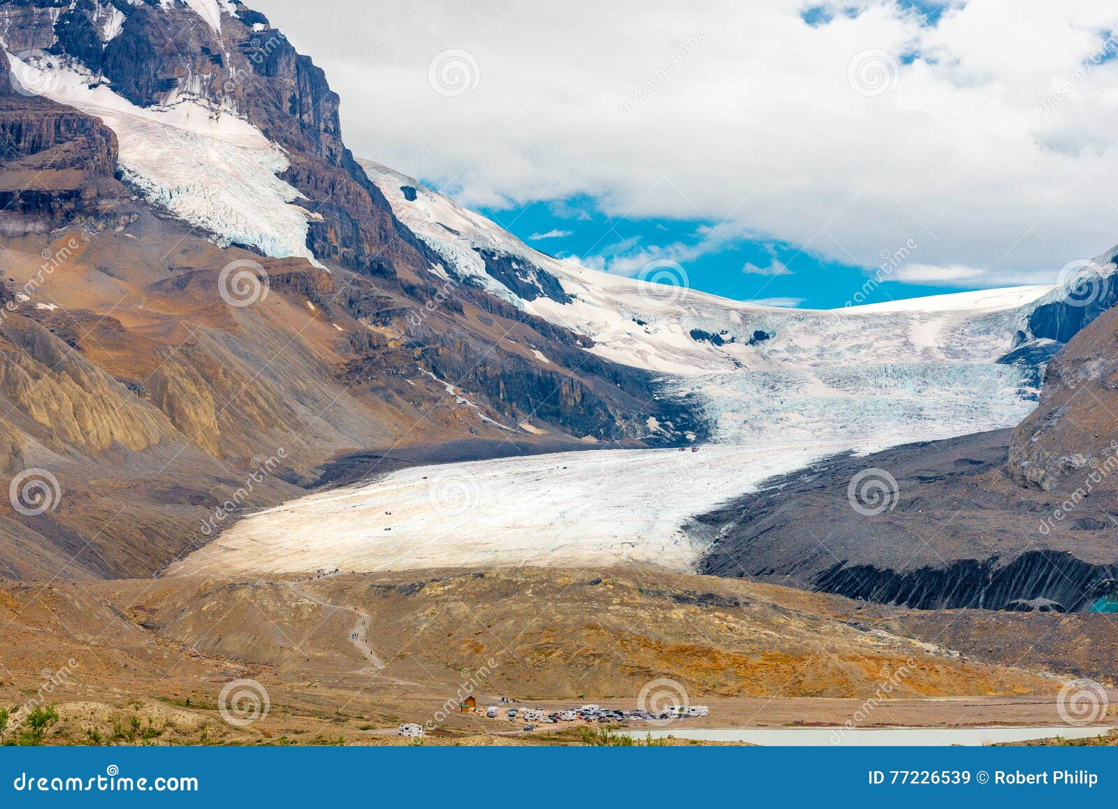 Athabasca Glacier Jasper National Park Stock Image - Image of athabasca ...