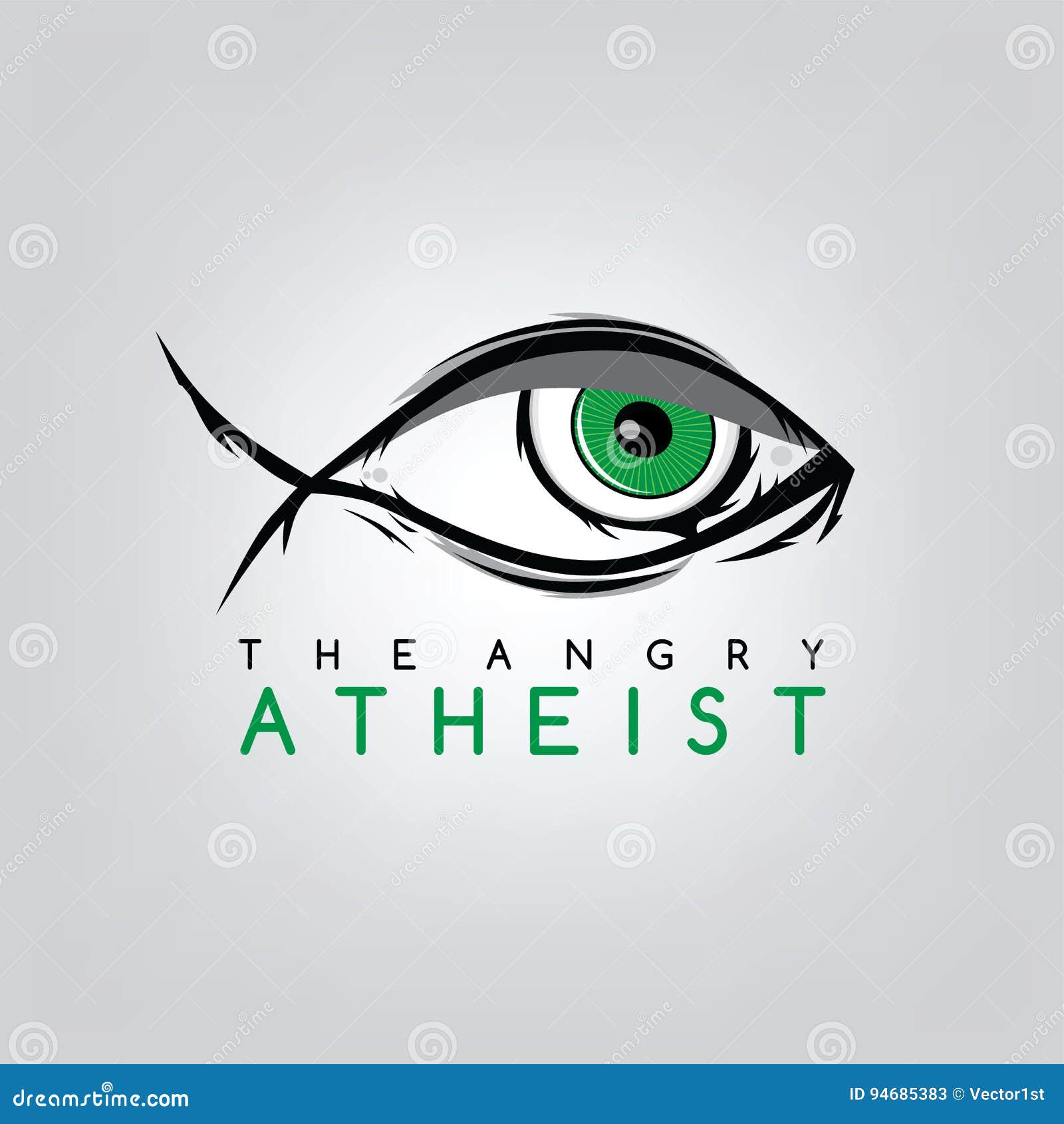 Atheism Theme - Against Religious Ignorance Campaign Stock Vector ...