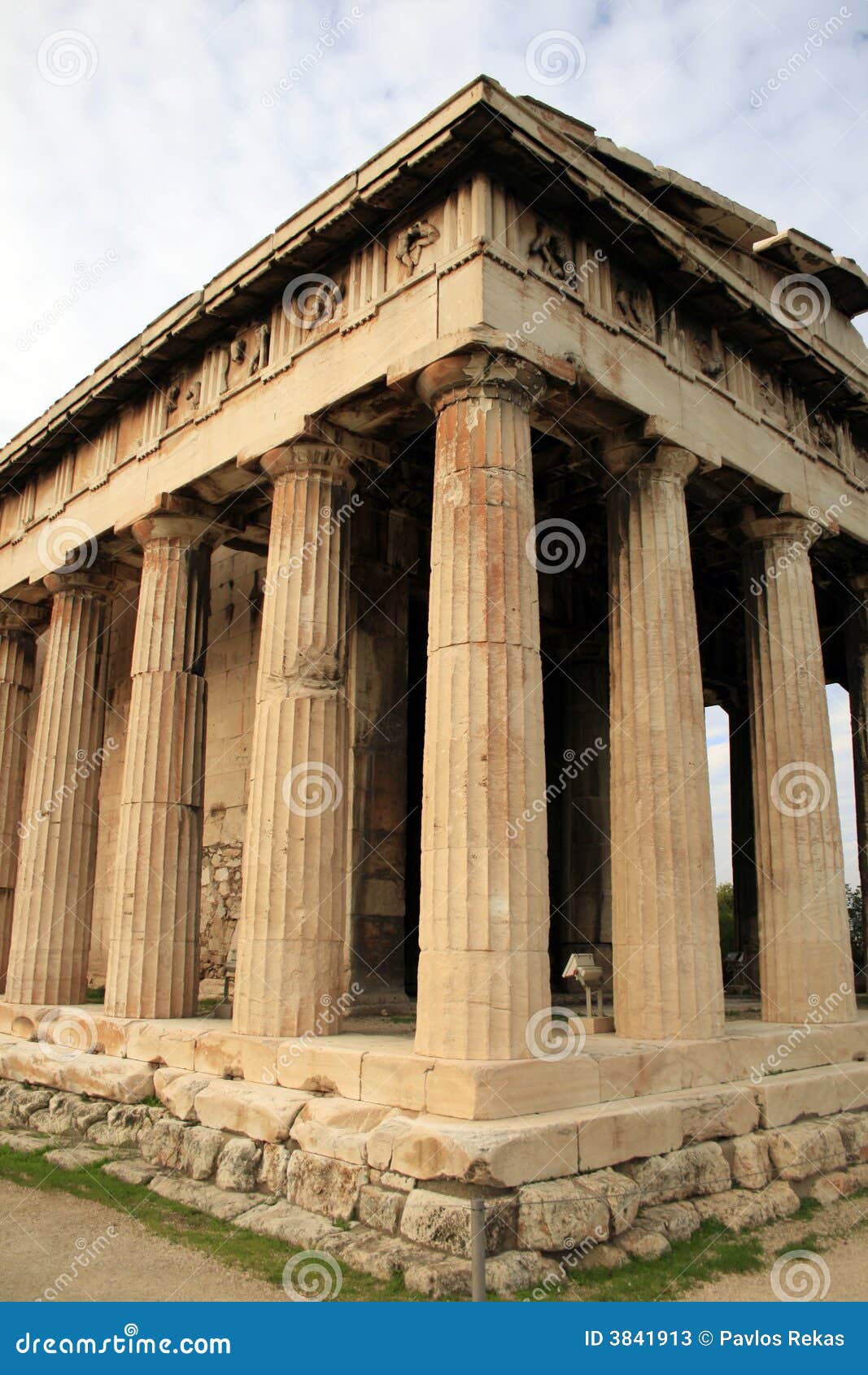 Athen, Griechenland - Tempel Von Hephaestos Stockbild - Bild von ...