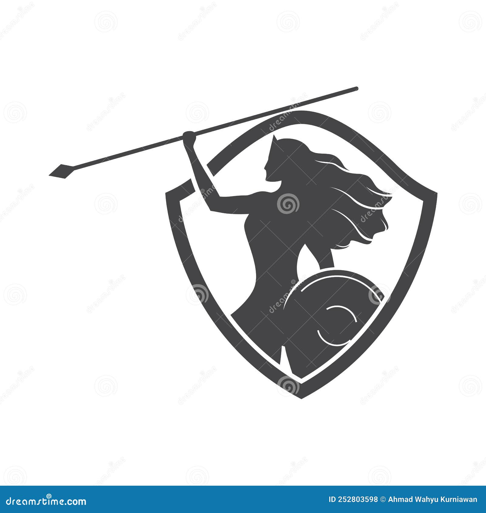 Athena logo vector stock vector. Illustration of icon - 252803598