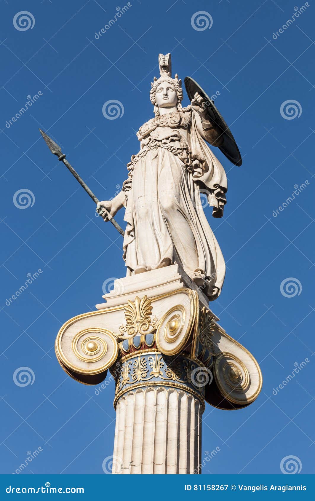 Athena marble statue stock image. Image of greece, national - 81158267