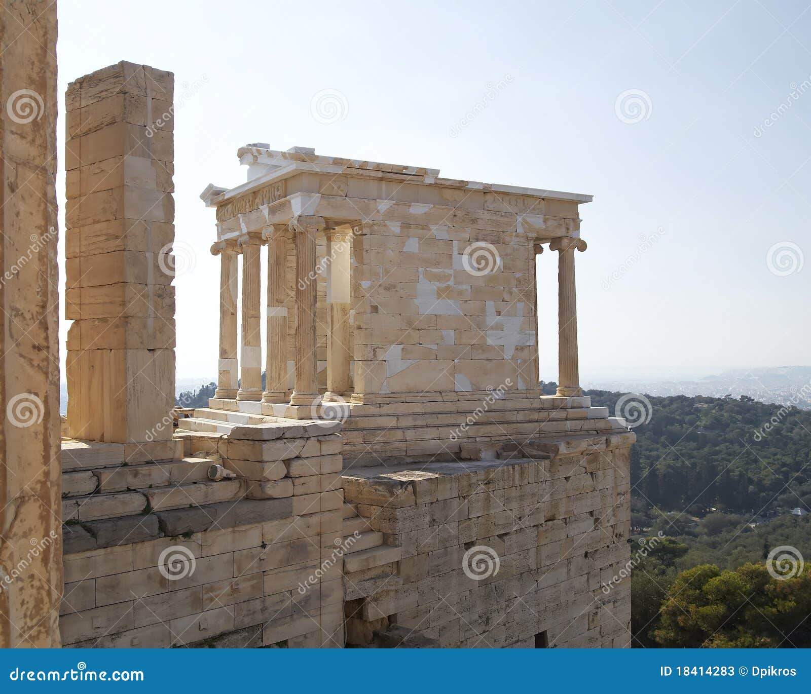 Athena (Minerva) Nike, Acropolis, Athens Stock Image - Image of ...