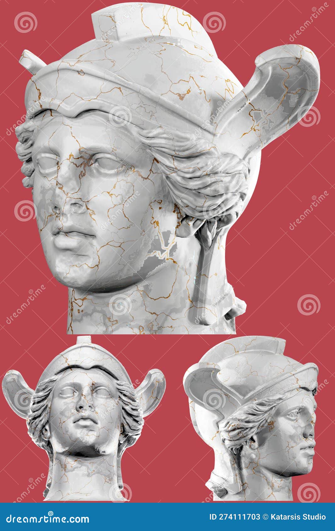 Athena Parthenos stock illustration. Illustration of goddess - 274111703