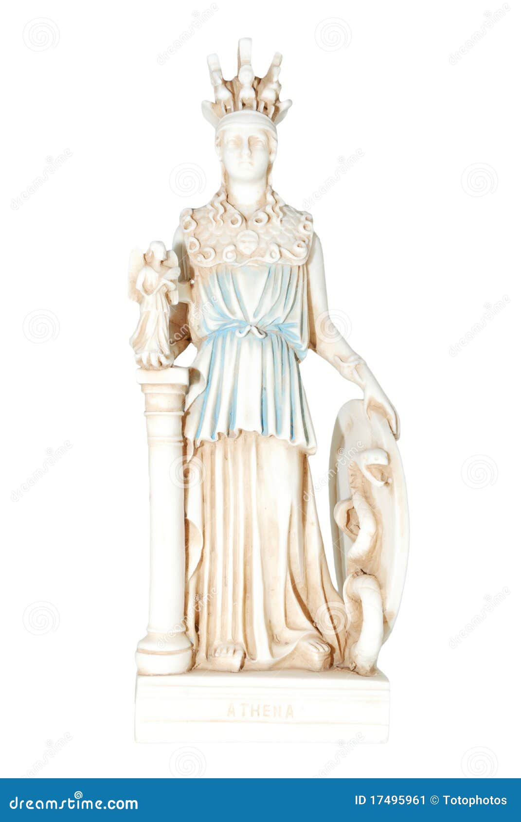 Athena Statue, Goddess Of Philosophy And Wisdom Royalty-Free Stock ...