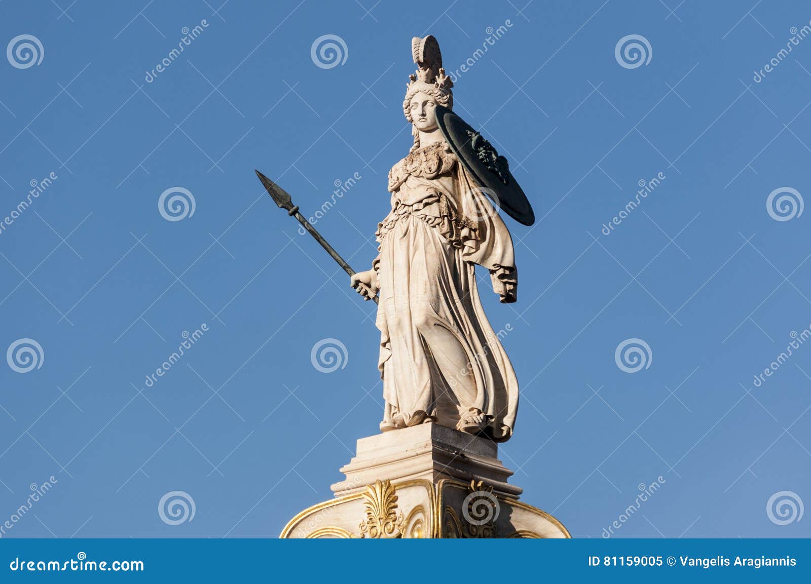 Athena statue stock image. Image of greek, history, monument - 81159005