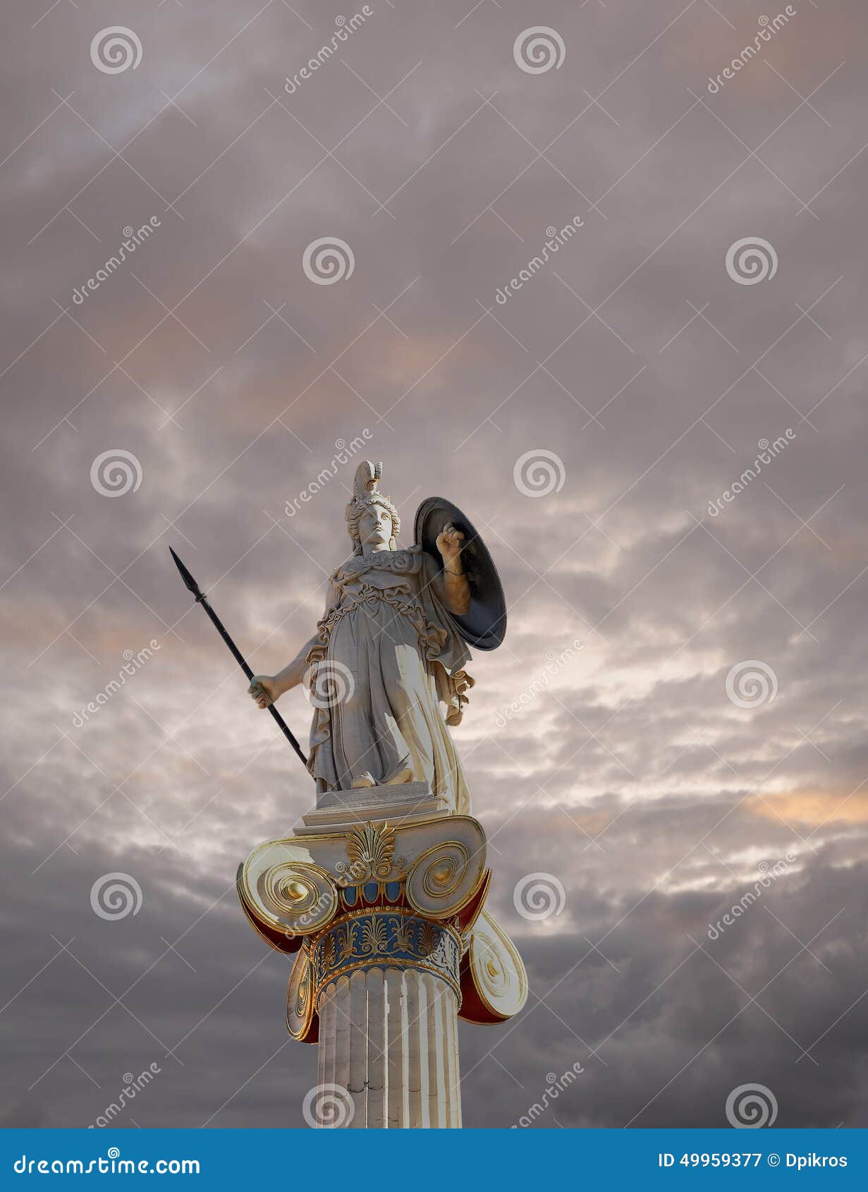 Statue Goddess Of Justice On Dark Background Stock Photo ...