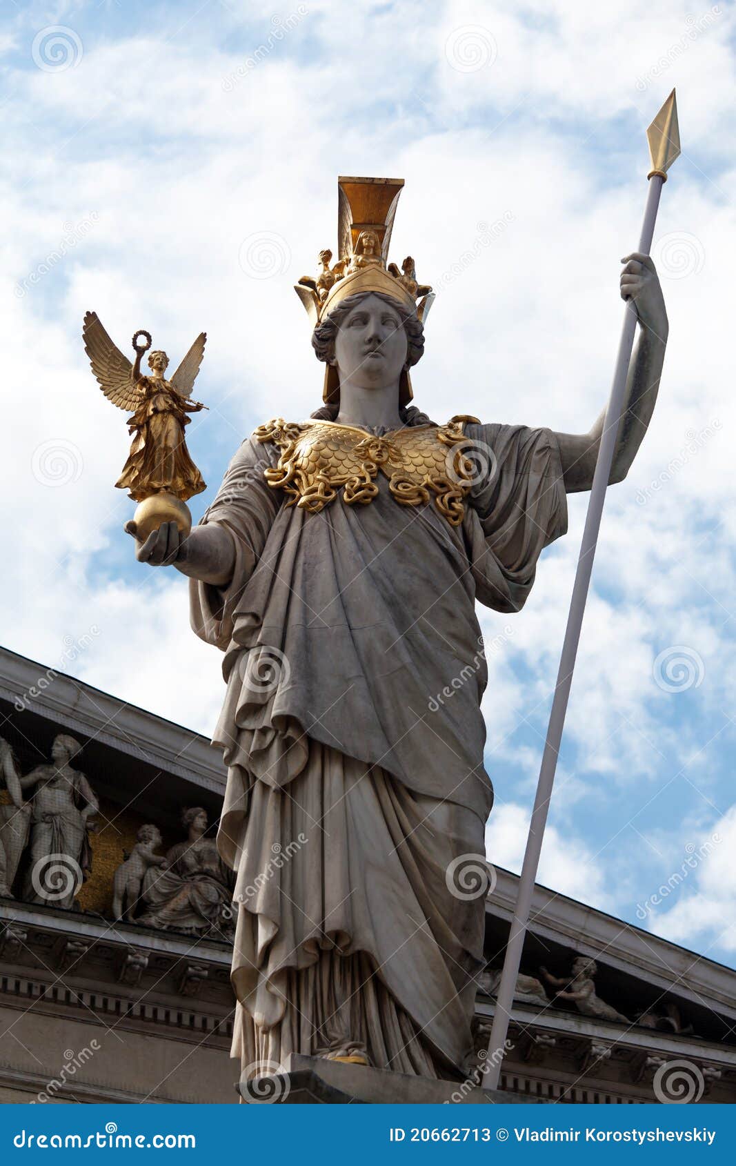 Athena staty fotografering för bildbyråer. Bild av gammal - 20662713