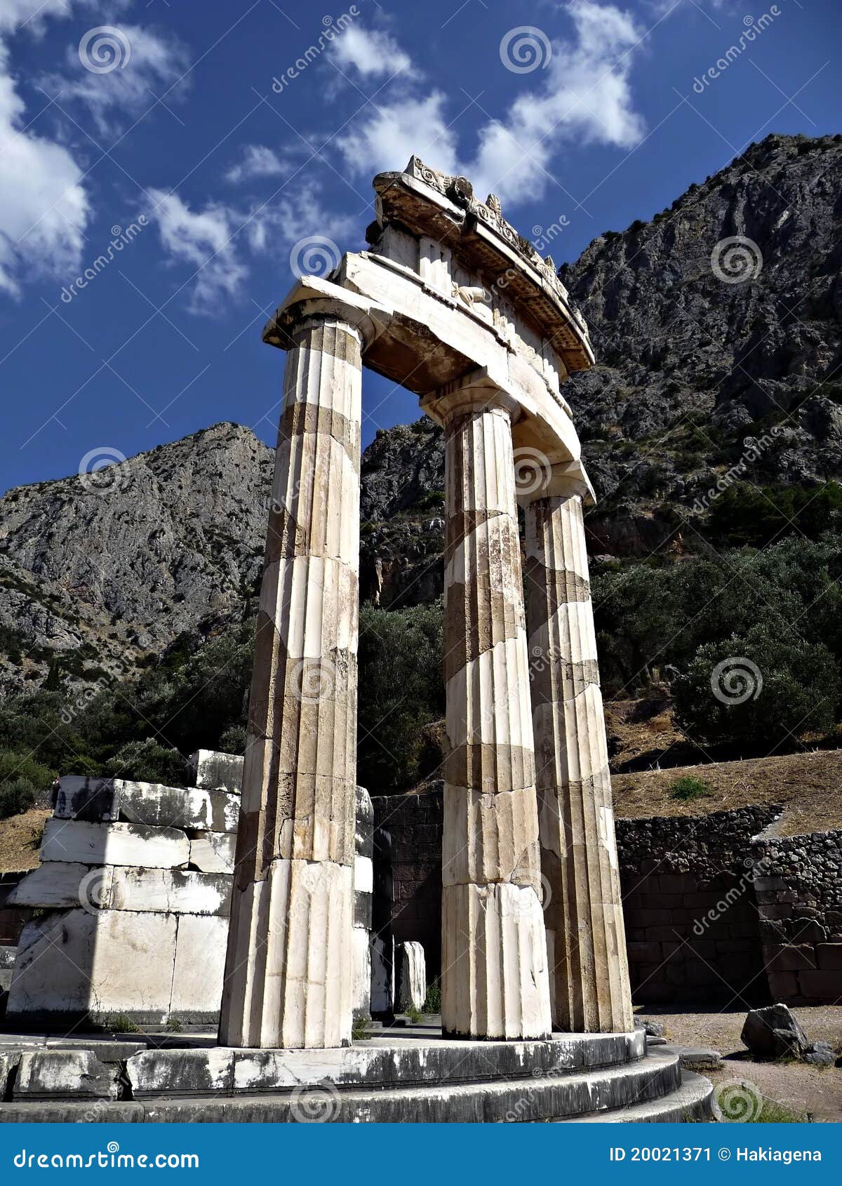 Athena Temple stock image. Image of greek, blue, doric - 20021371