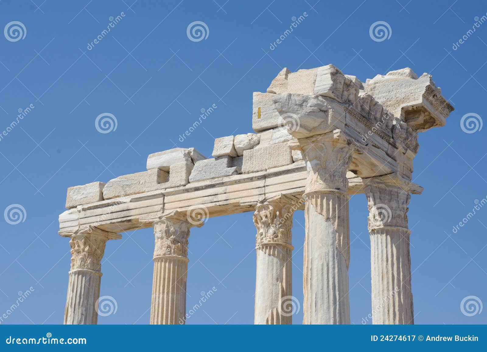 Athena temple stock image. Image of classical, marble - 24274617
