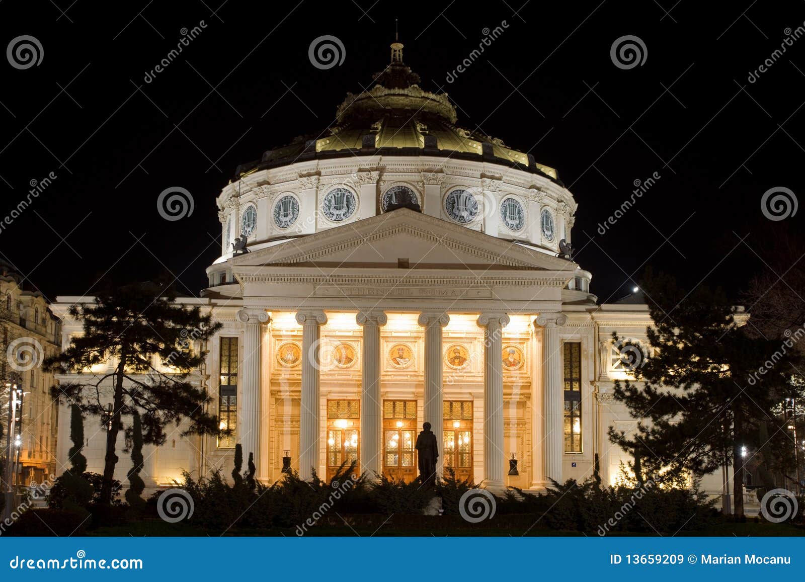 Atheneum stock image. Image of doors, fresco, music, orchestra - 13659209