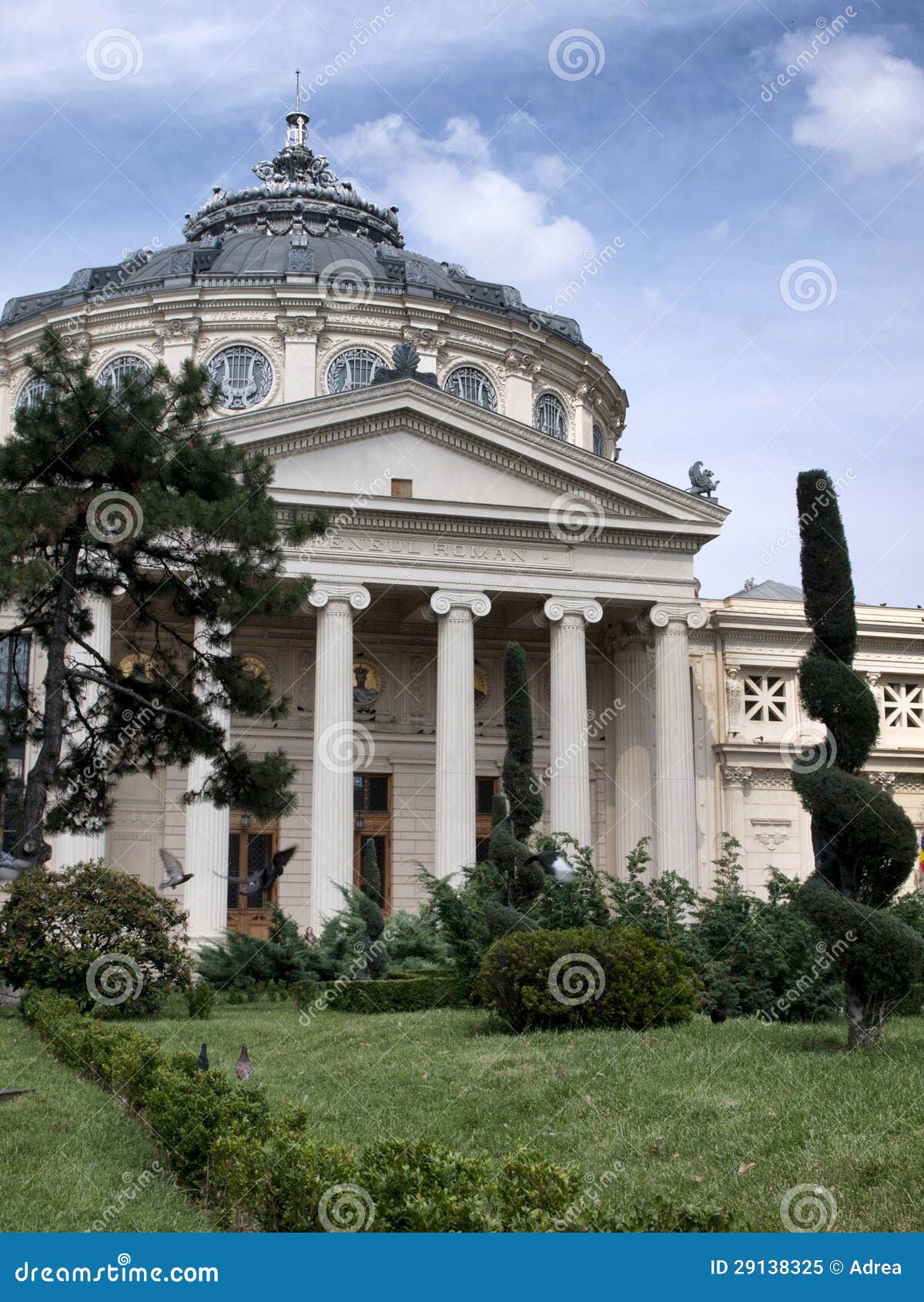 The Park in Front of Romanian Atheneum Stock Image - Image of europe ...