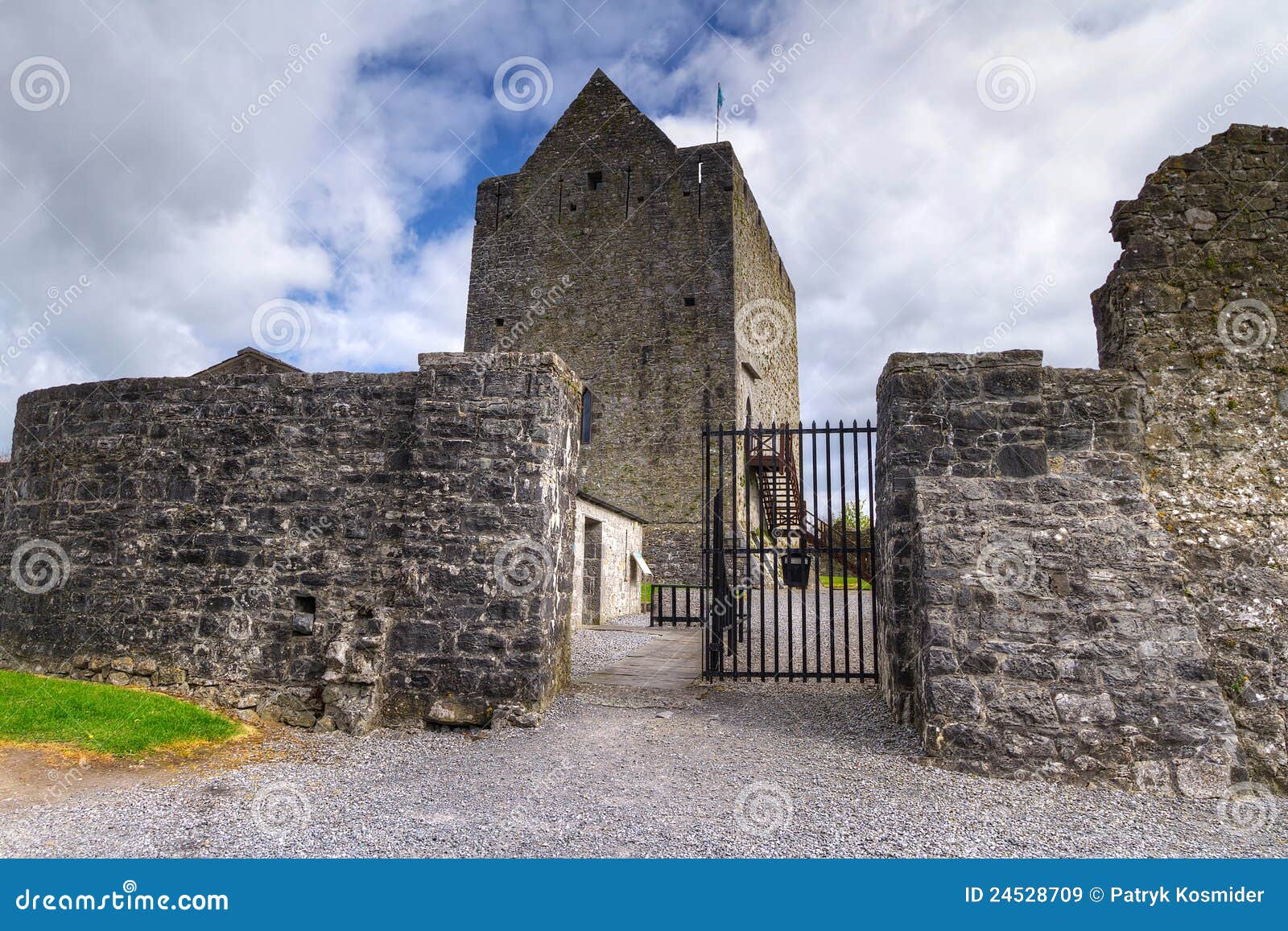 Athenry Castle in Co. Galway Stock Image - Image of building, century ...