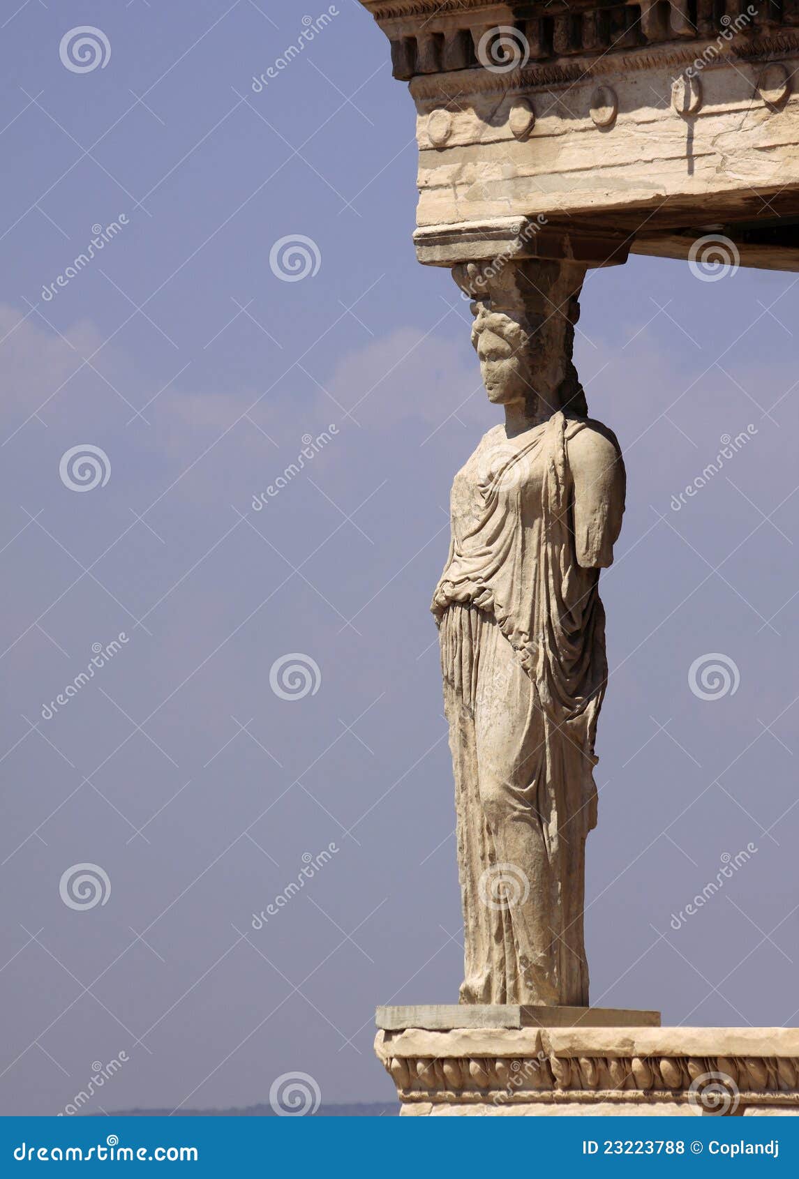 Athens Acropolis, Caryatids Statue Stock Photo - Image of ancient ...