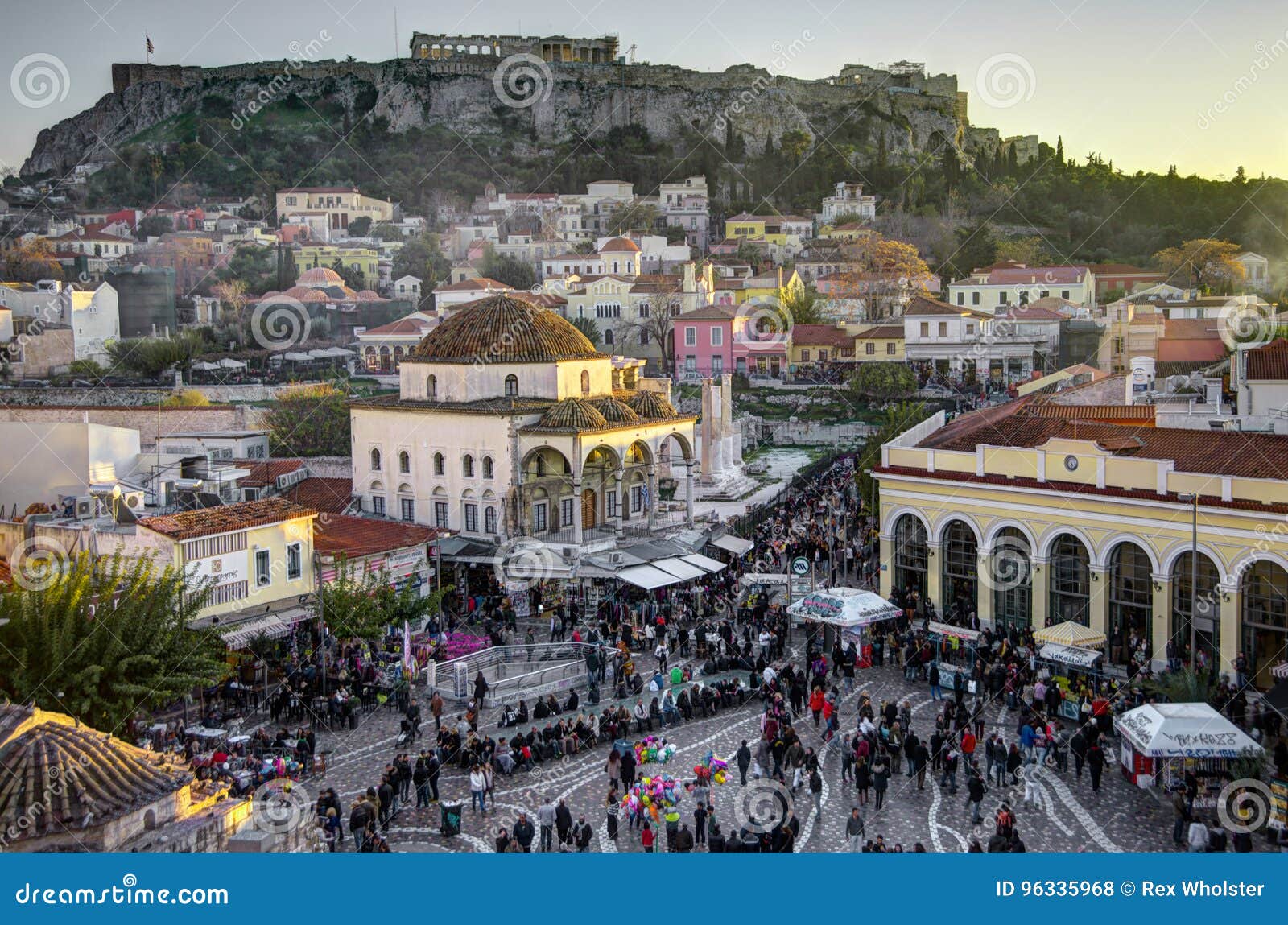 Athens Acropolis and Plaka editorial stock photo. Image of civilization ...